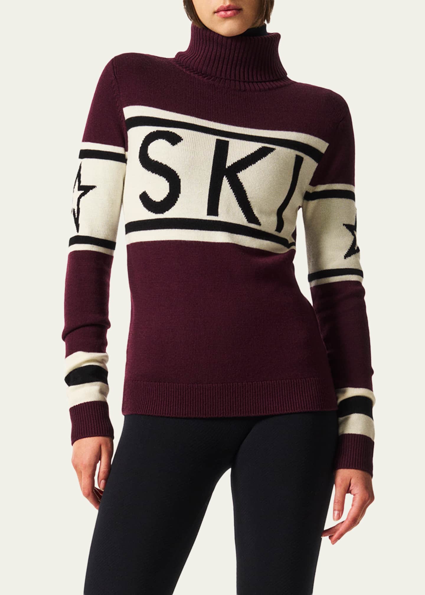 Perfect Moment Schild SKI Intarsia Turtleneck Sweater - Bergdorf Goodman