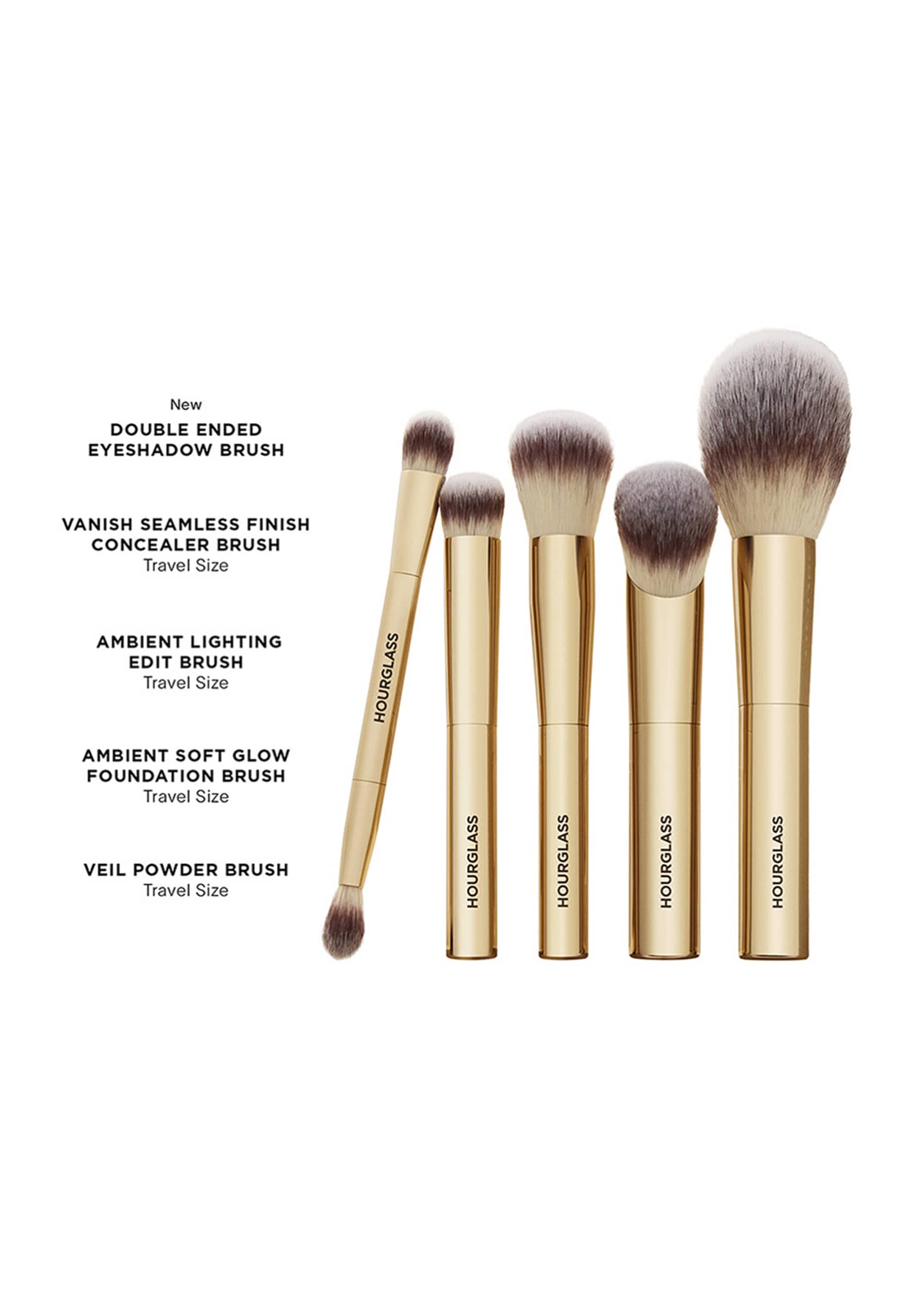 Hourglass Cosmetics Face & Eye Travel Brush Set - Bergdorf Goodman