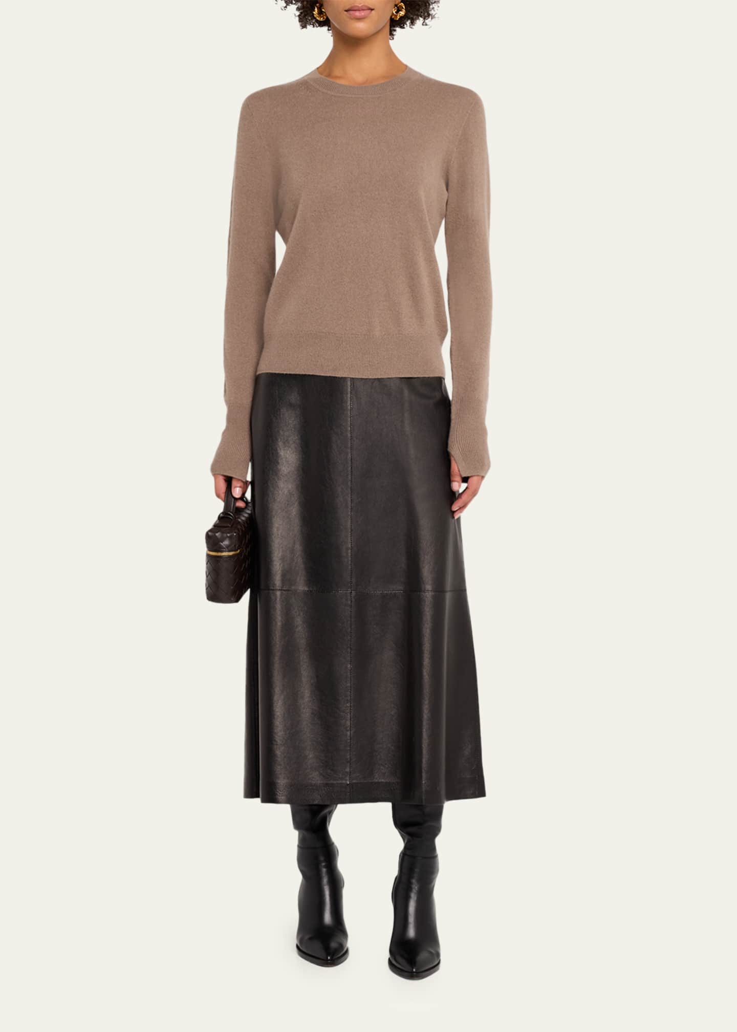 Joseph Crewneck Lightweight Cashmere Sweater - Bergdorf Goodman