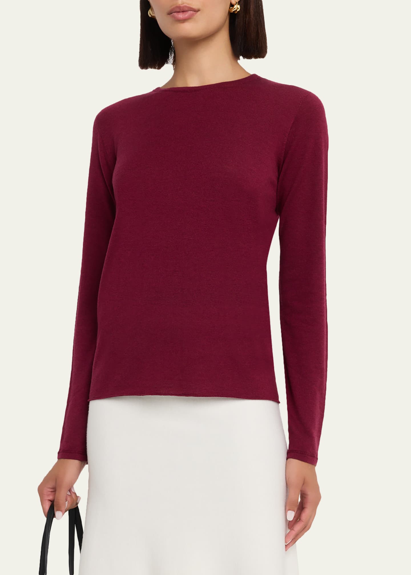 Majestic Filatures Machine Washable Cashmere Scoop-Neck Pullover ...