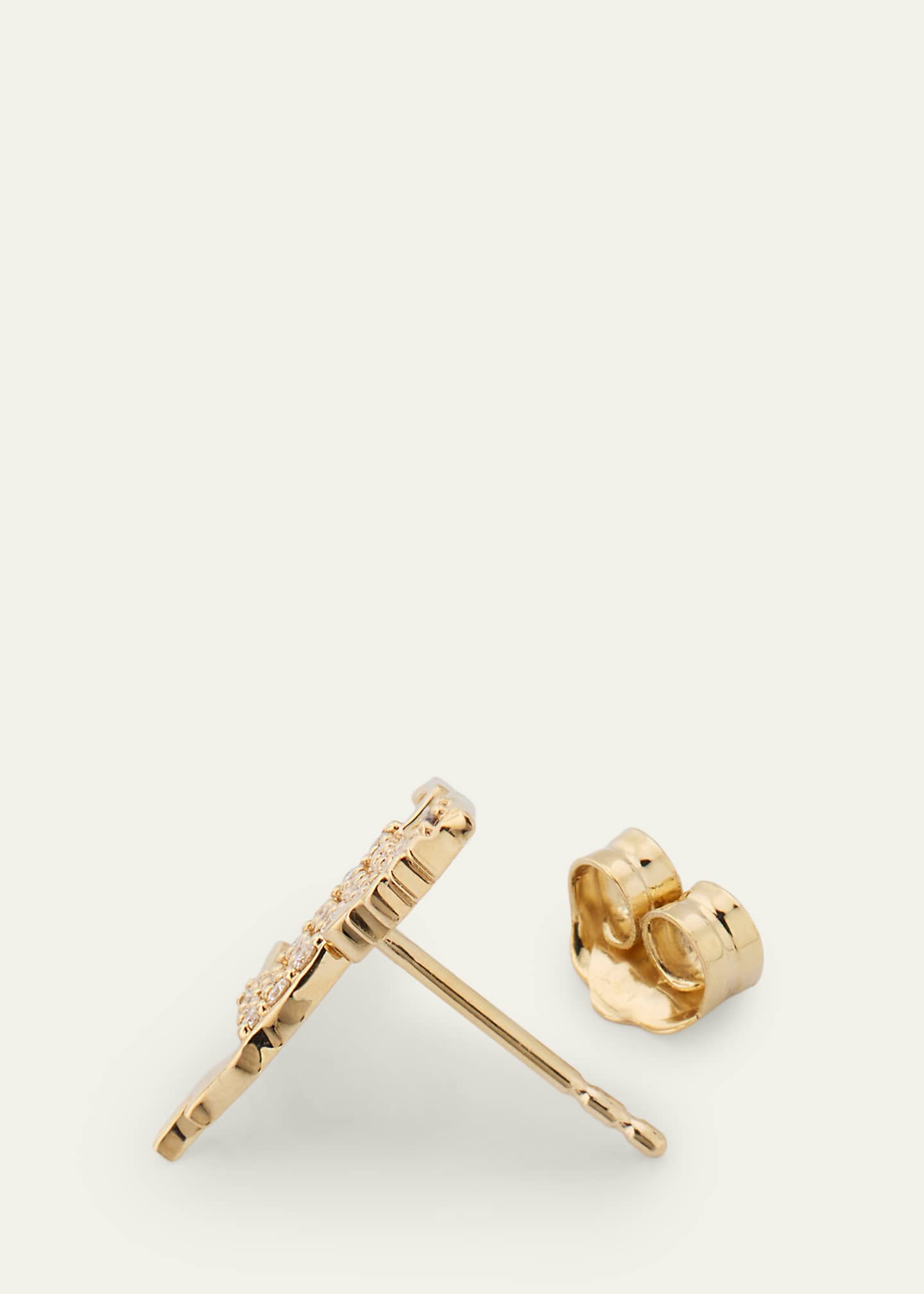Sydney Evan 14K Yellow Gold Diamond Horse Stud Earring, Single (Left ...