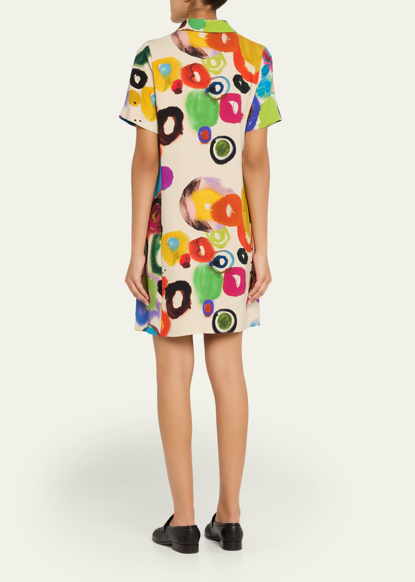 Libertine Gouache Printed Preppy Mini Polo Dress - Bergdorf Goodman