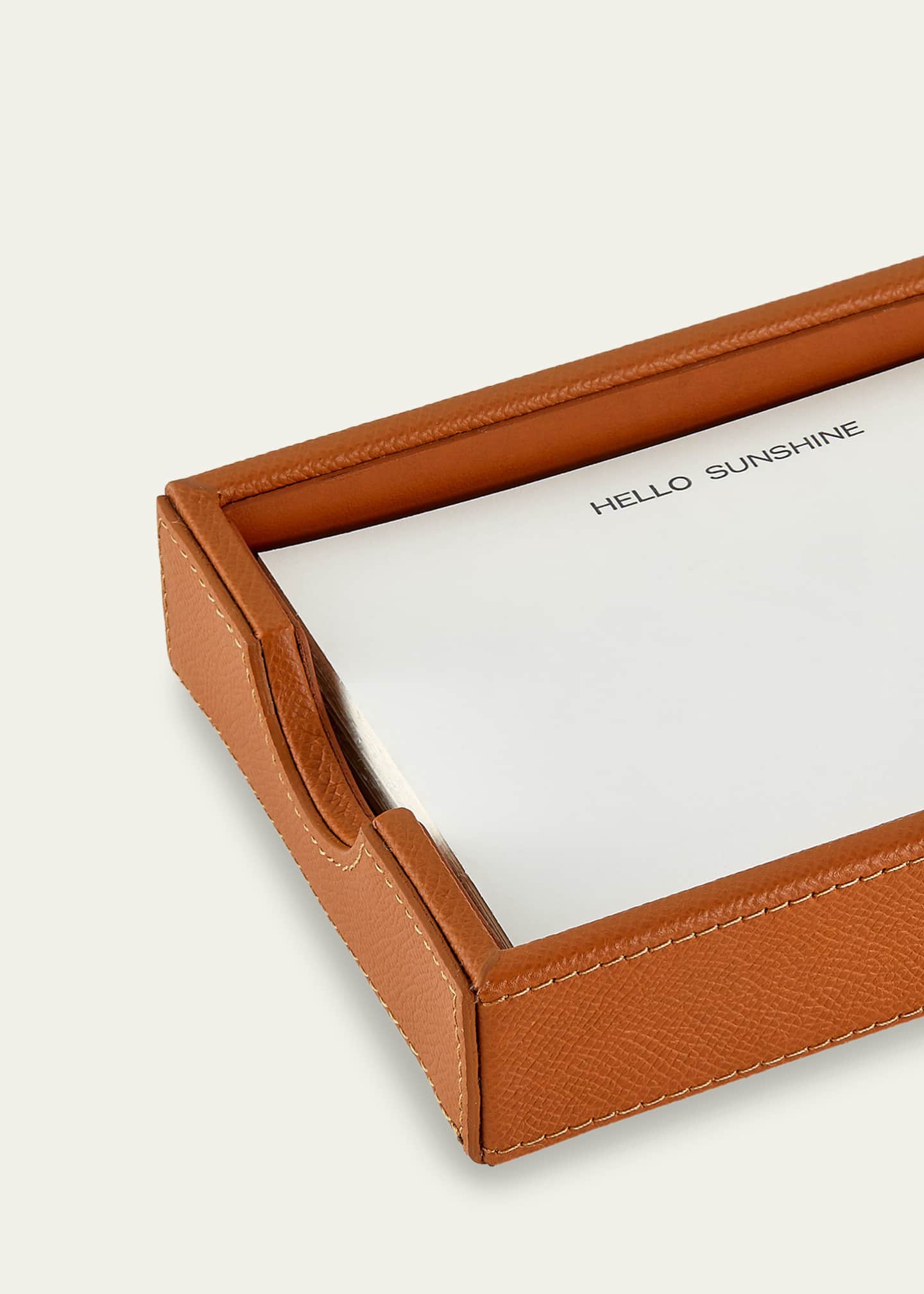 Graphic Image Leather Memo Tray with 25 "Hello Sunshine" Note Cards ...