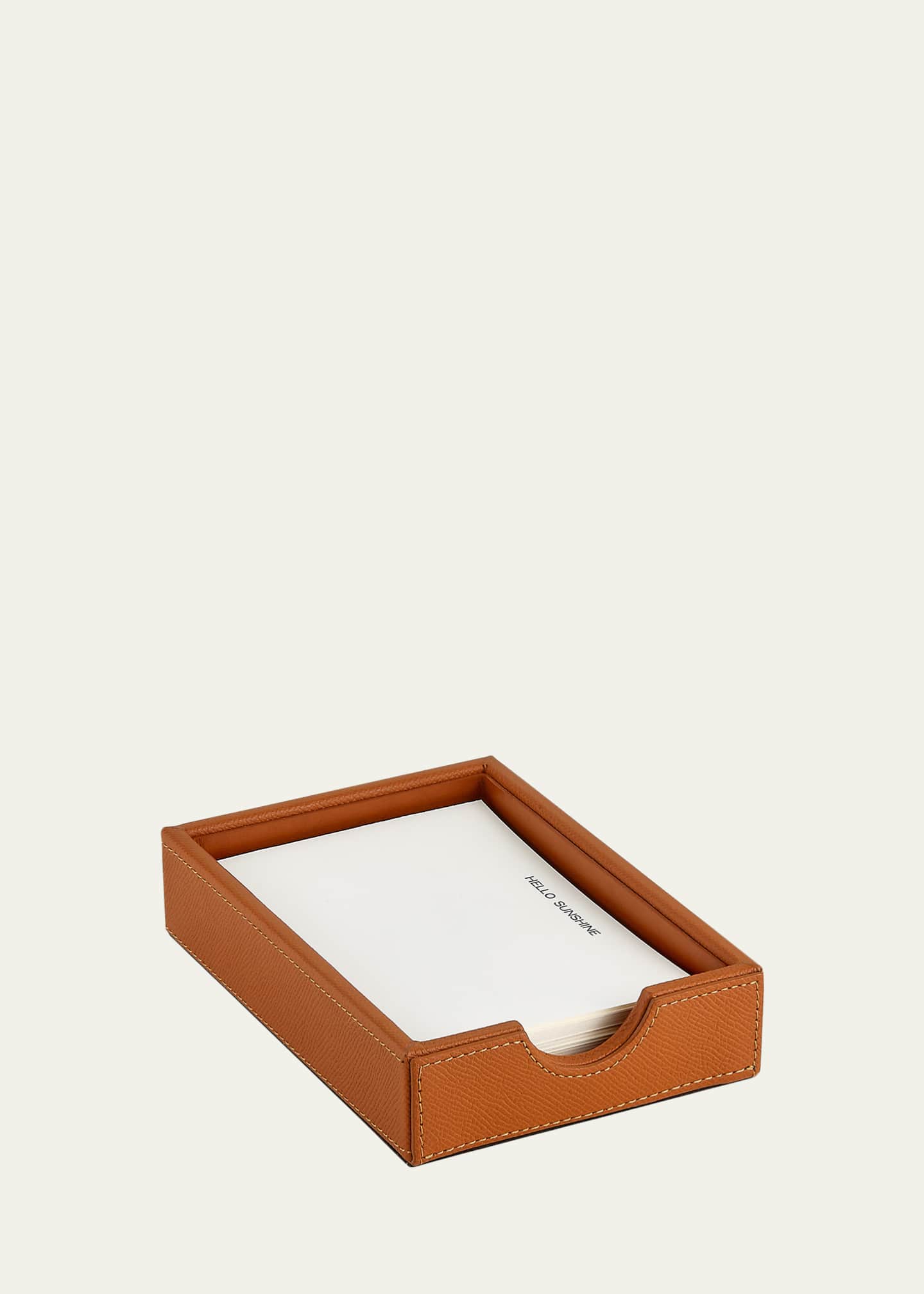 Graphic Image Leather Memo Tray with 25 "Hello Sunshine" Note Cards ...