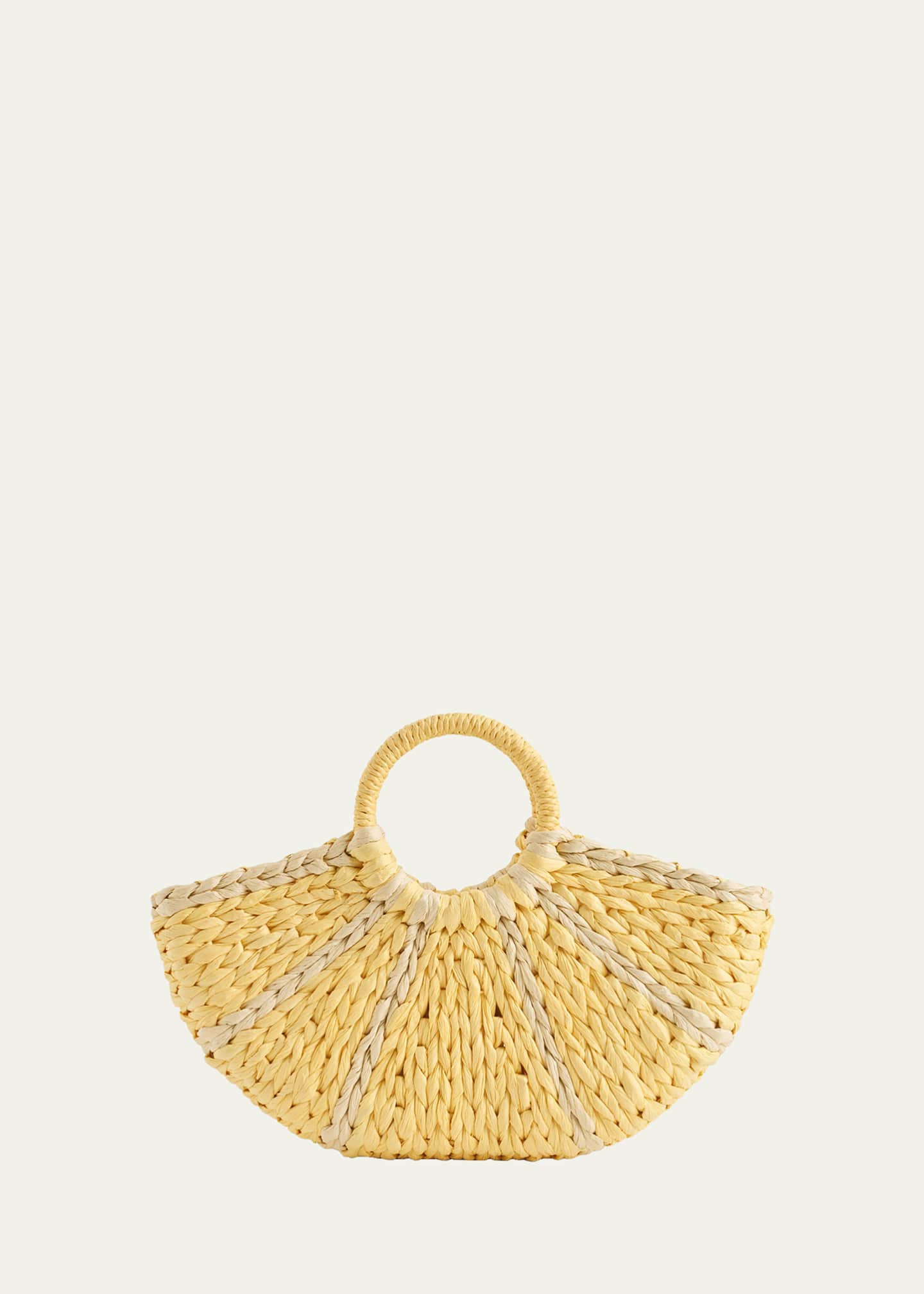 Molo Girl's Lemon Straw Tote Bag - Bergdorf Goodman