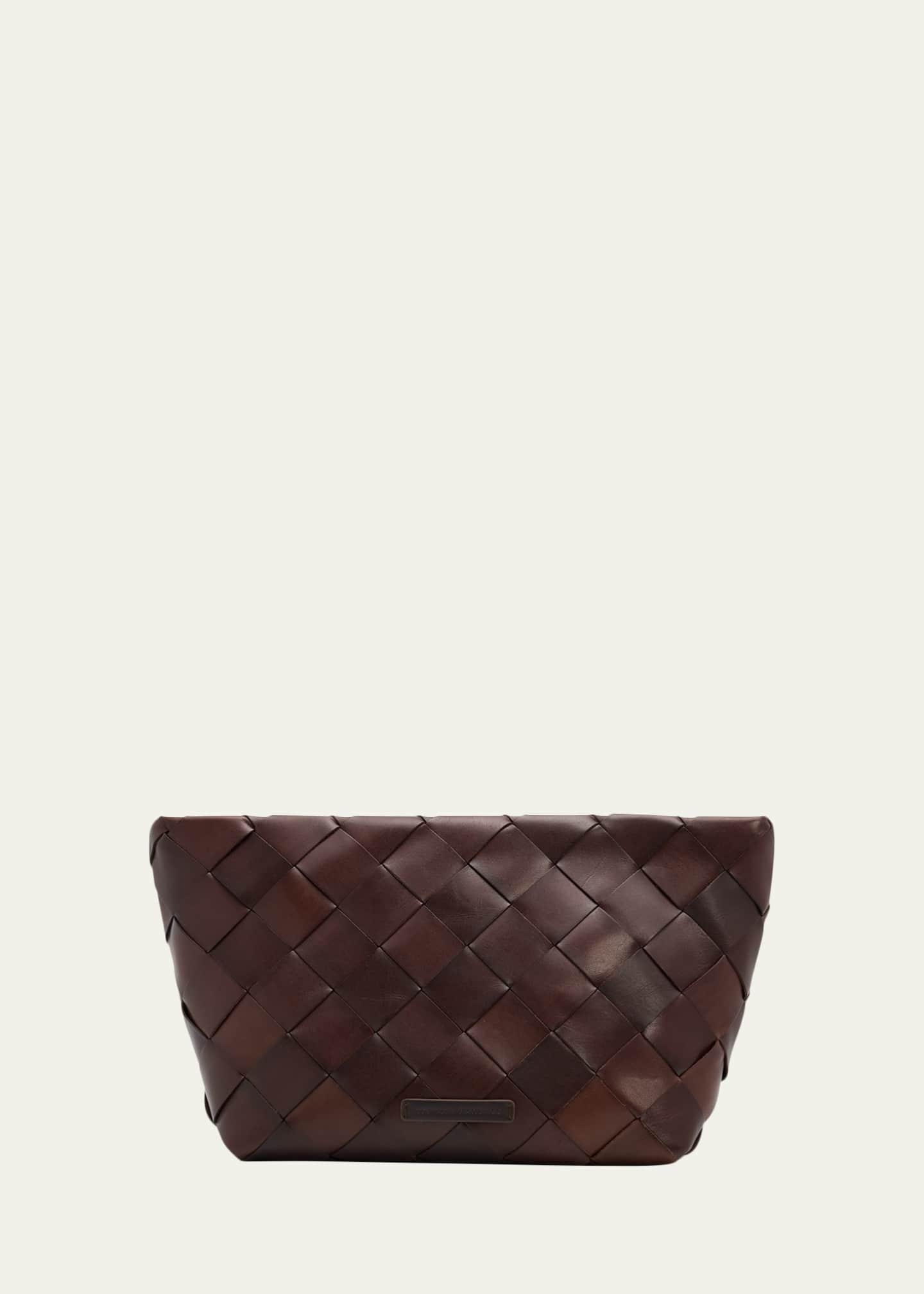 Loeffler Randall Melina Woven Leather Clutch - Bergdorf Goodman