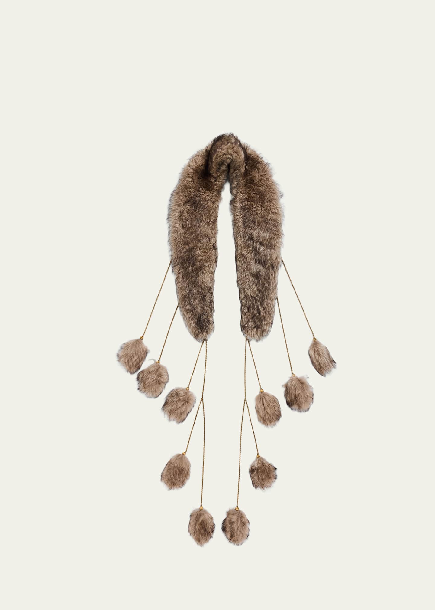 Chloe The Treasure Tails Shearling Scarf - Bergdorf Goodman