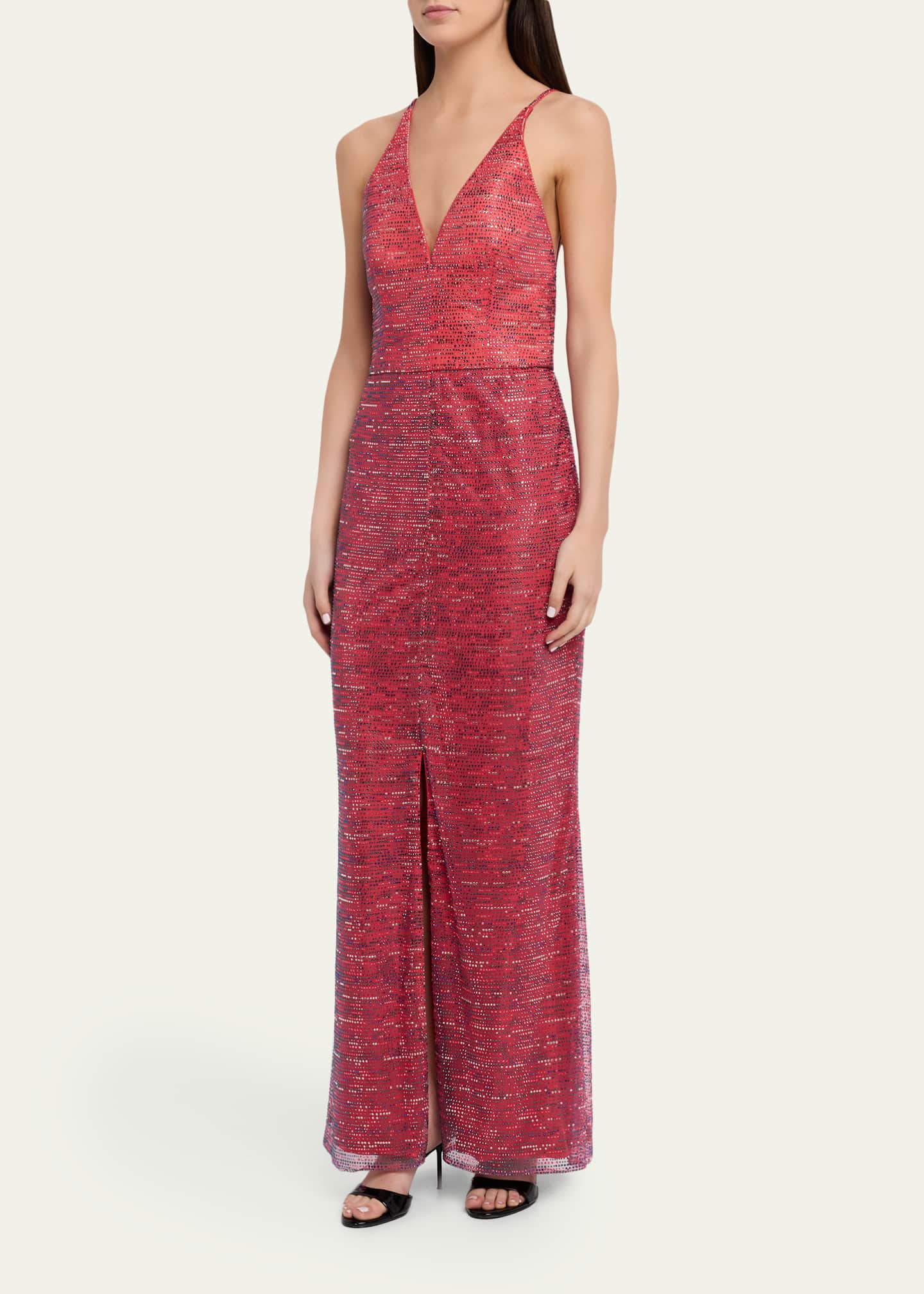 Giorgio Armani Backless Rhinestone Maxi Dress - Bergdorf Goodman