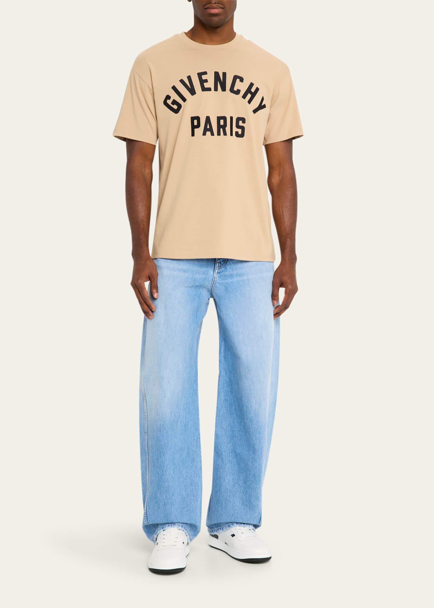 Givenchy Men's Stone-Washed Barrel-Leg Jeans - Bergdorf Goodman