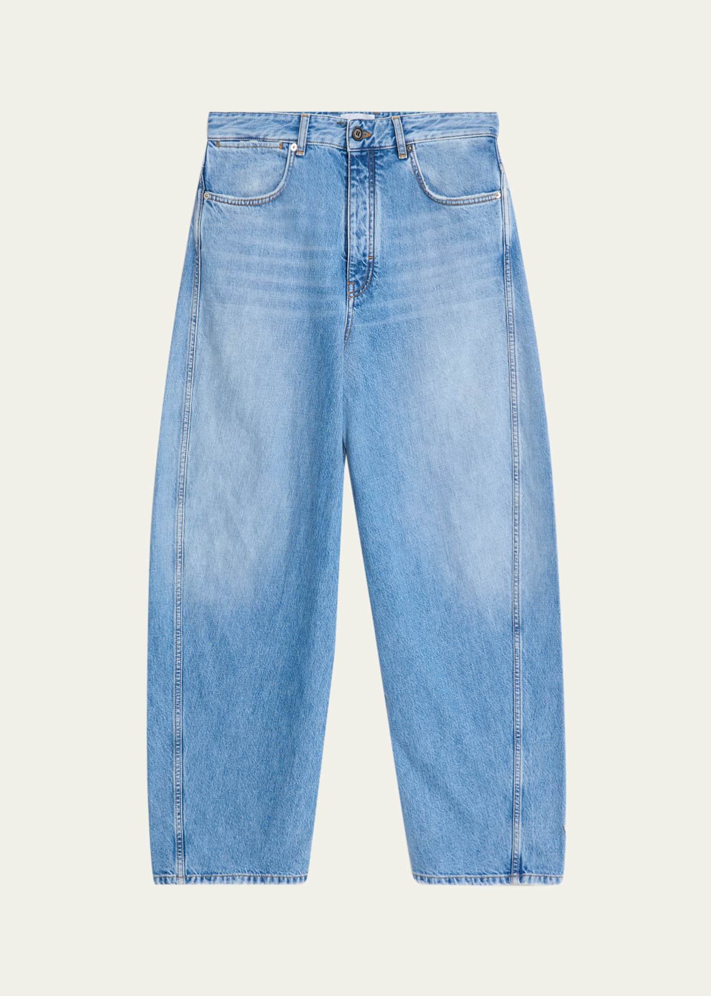 Givenchy Men's Stone-Washed Barrel-Leg Jeans - Bergdorf Goodman