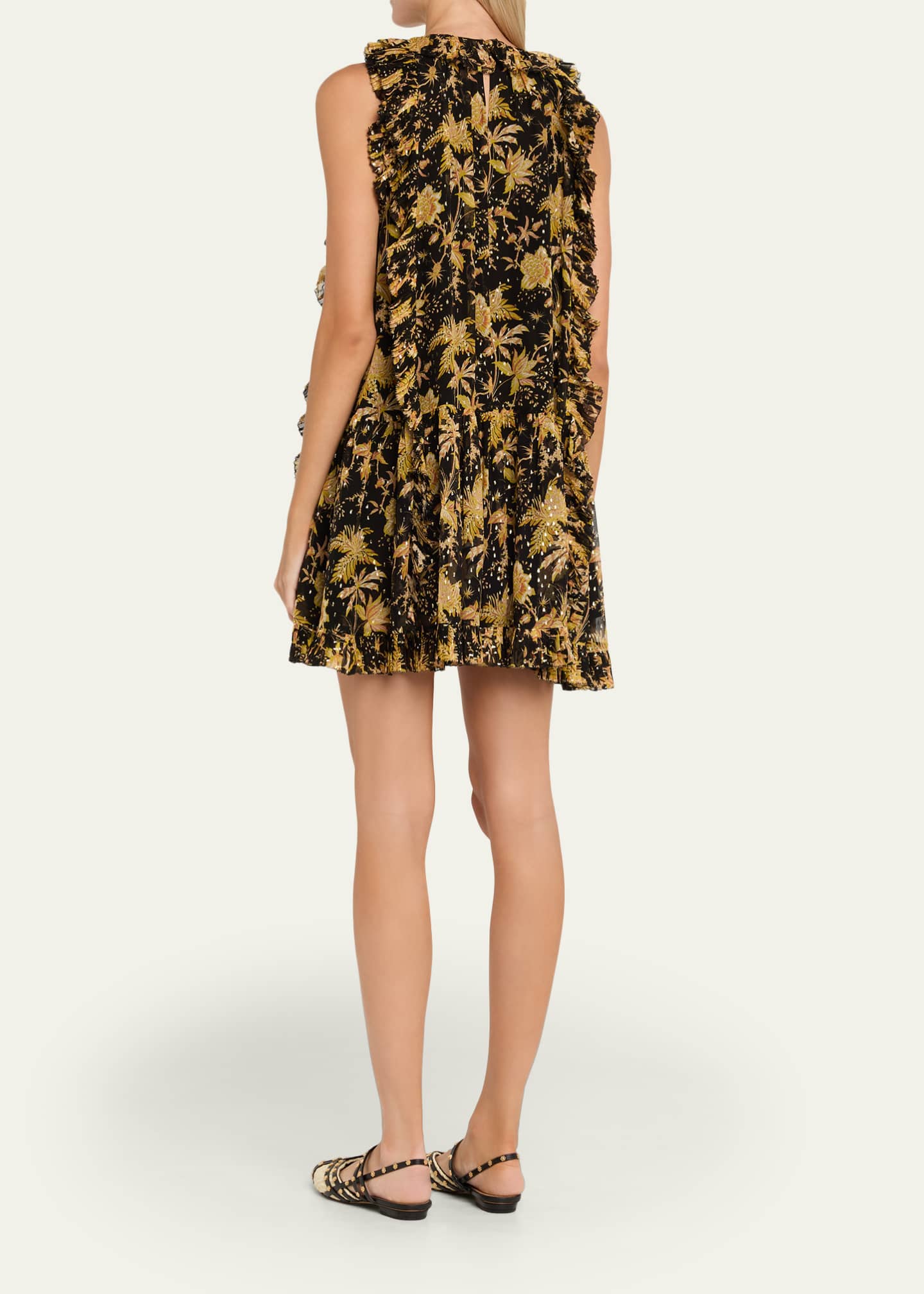 Ulla Johnson Signe Cascading Ruffle Mini Dress - Bergdorf Goodman