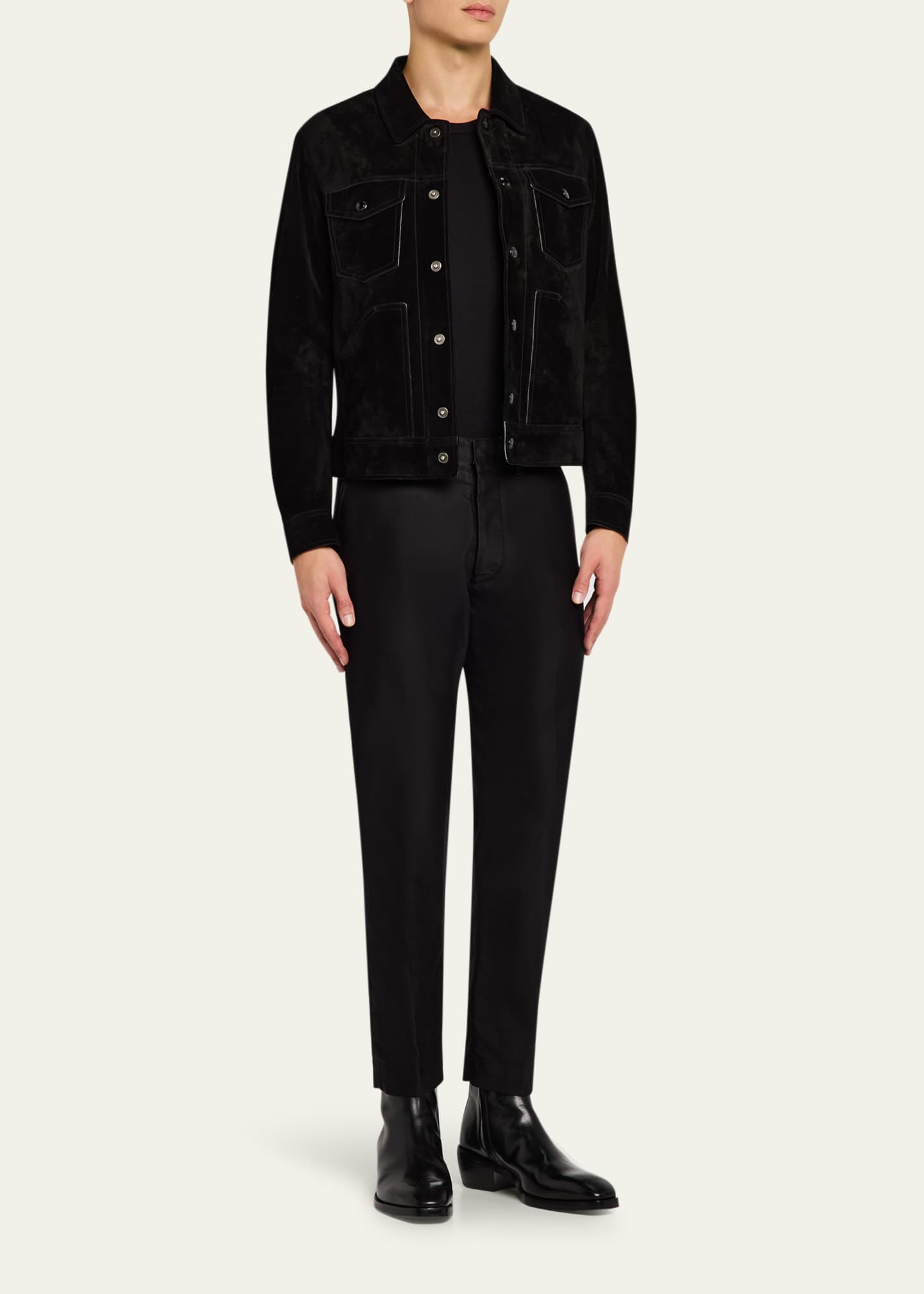 TOM FORD Men's Cashmere Suede Jacket - Bergdorf Goodman