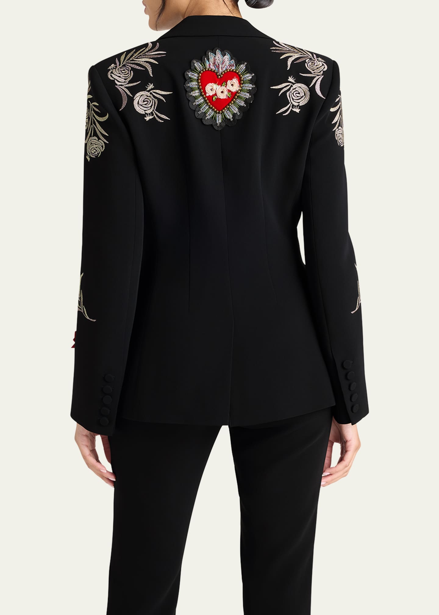 Cinq a Sept Heritage Rose Cheyenne Embroidered Blazer - Bergdorf Goodman