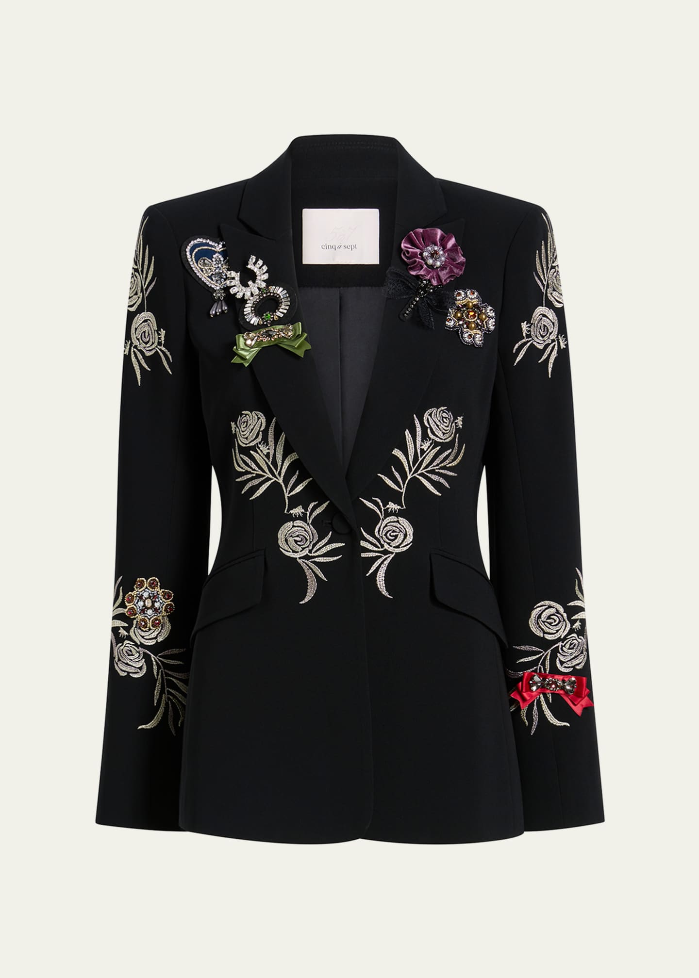 Cinq a Sept Heritage Rose Cheyenne Embroidered Blazer - Bergdorf Goodman