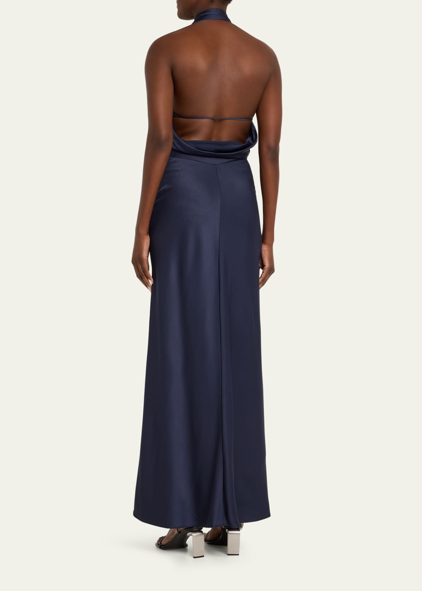 SIMKHAI Reannon Draped Satin Gown - Bergdorf Goodman