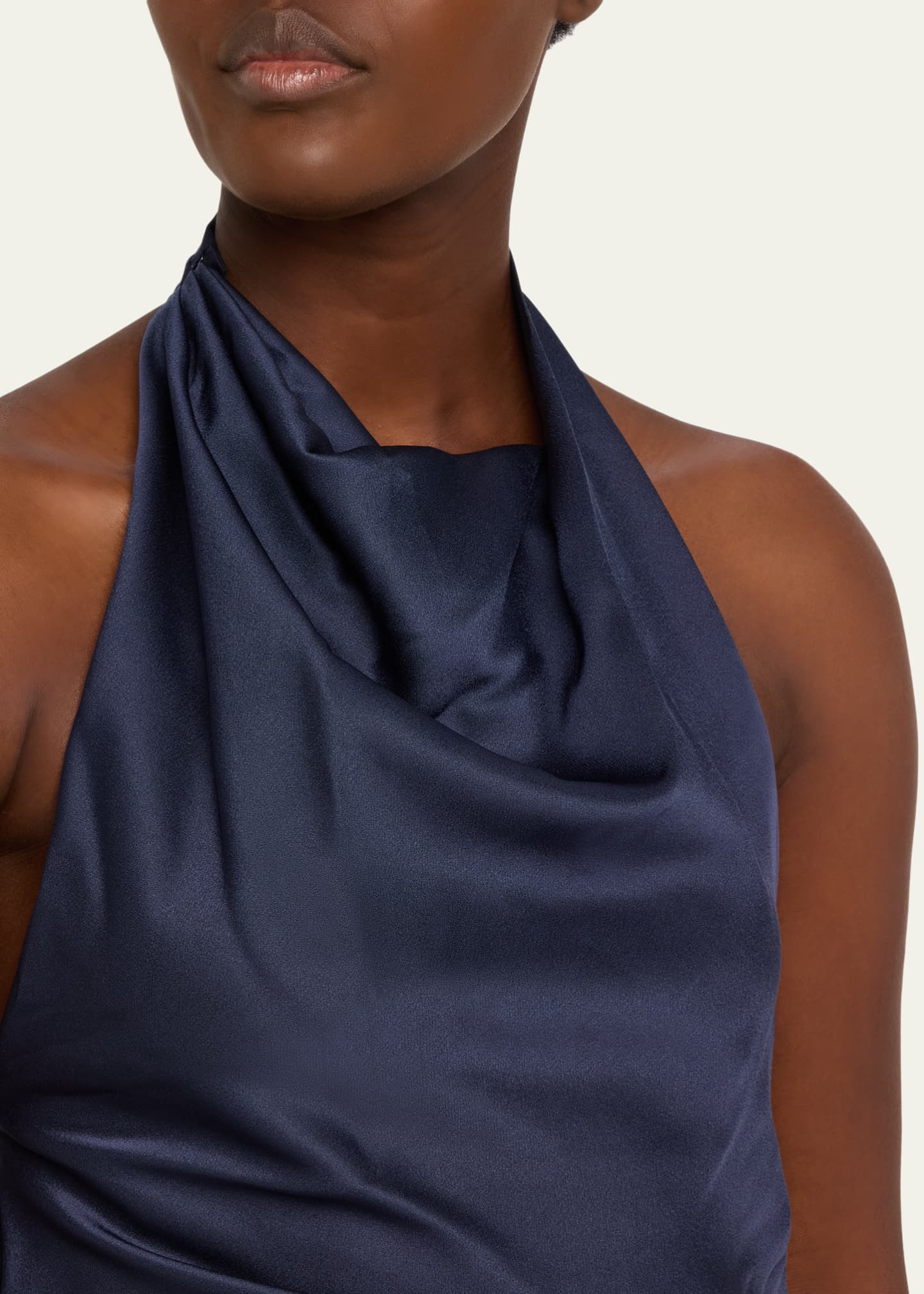 SIMKHAI Reannon Draped Satin Gown - Bergdorf Goodman