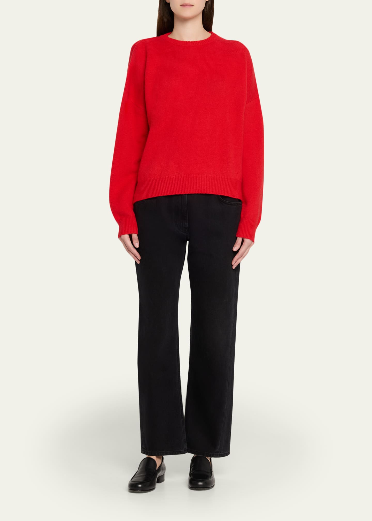 Majestic Filatures Crewneck Wool-Cashmere Sweater - Bergdorf Goodman