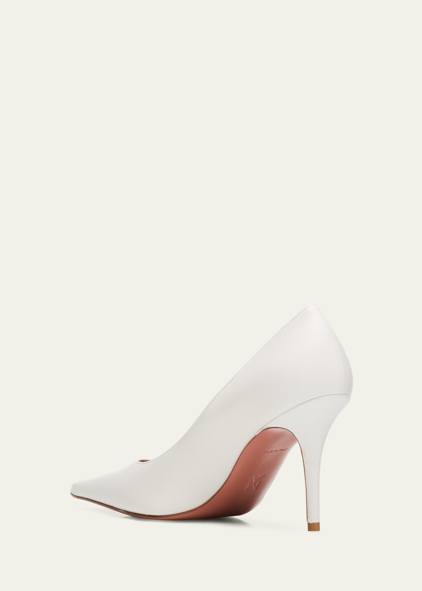 Amina Muaddi 90mm Barbara Leather Pointed-Toe Pumps - Bergdorf Goodman