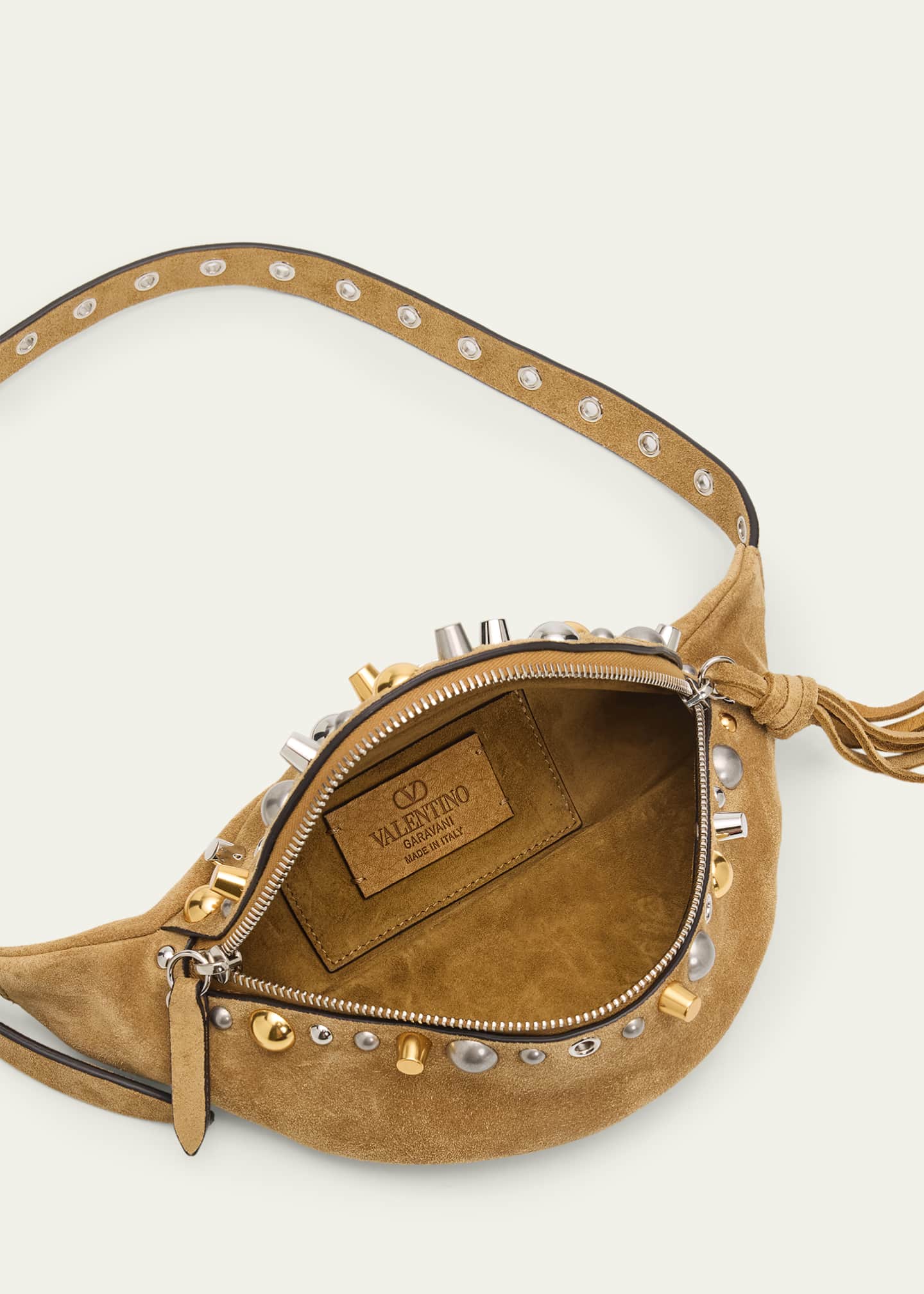 Valentino Garavani Men's Nellcote Suede Belt Bag - Bergdorf Goodman