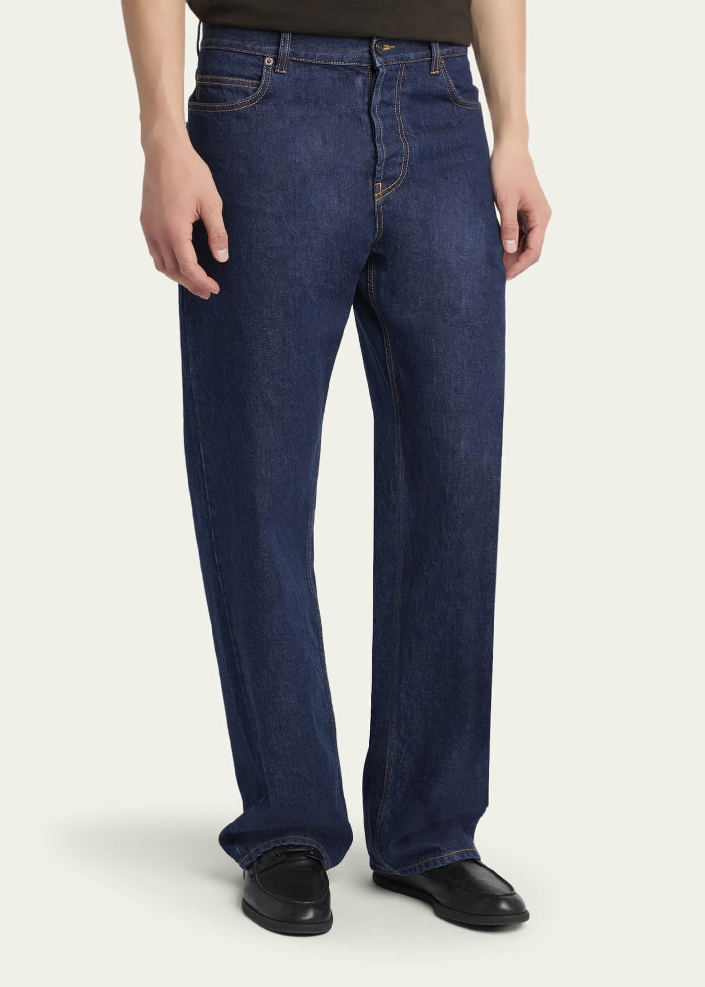 THE ROW Men's Rossen Straight-Leg Jeans - Bergdorf Goodman