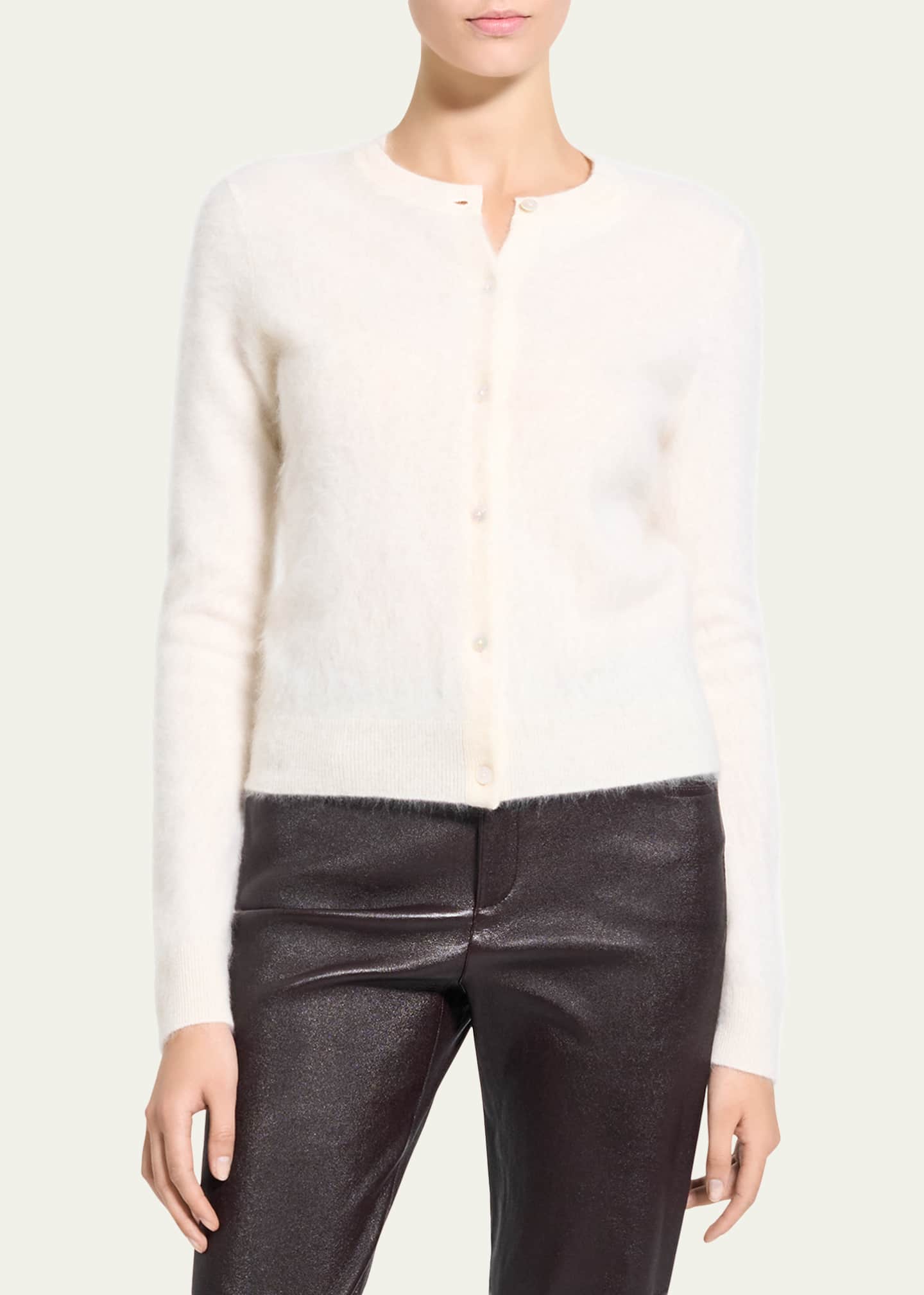Theory Brushed Cashmere Cardigan - Bergdorf Goodman