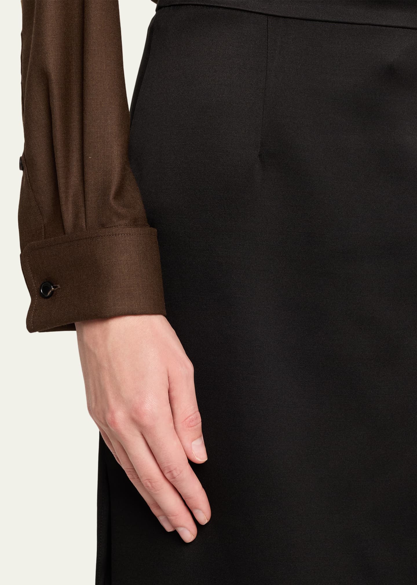 Loro Piana Tessa Wool-Silk Skirt - Bergdorf Goodman