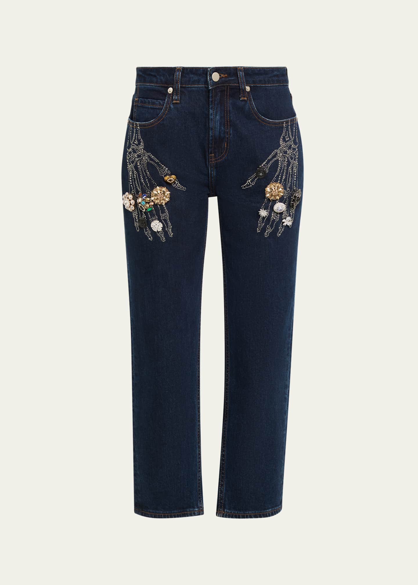 Libertine Buried Treasure Straight-Leg Ankle Boyfriend Jeans - Bergdorf ...