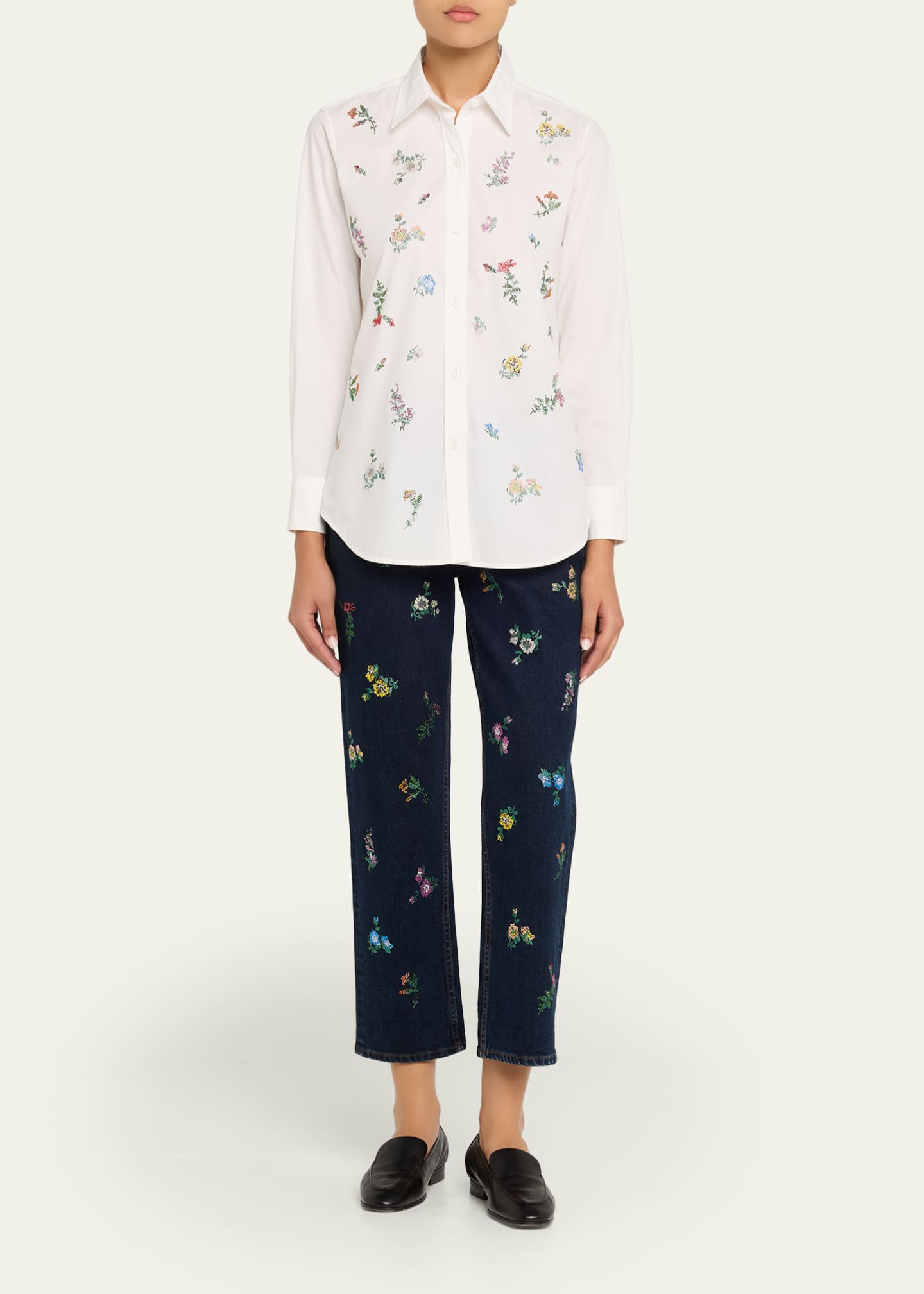 Libertine Joy And Mirth Embellished New Classic Shirt - Bergdorf Goodman