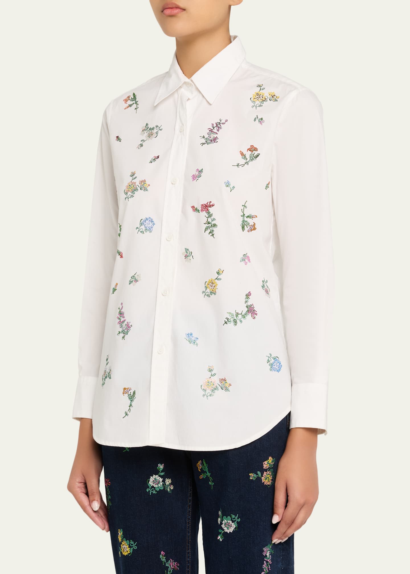 Libertine Joy And Mirth Embellished New Classic Shirt - Bergdorf Goodman