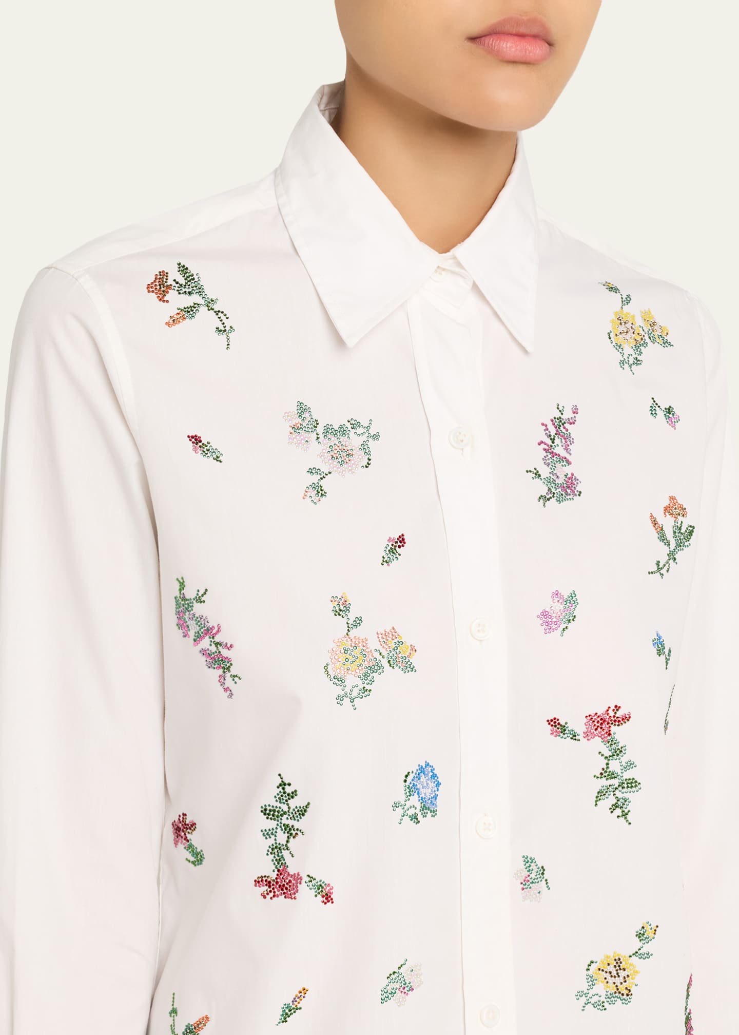 Libertine Joy And Mirth Embellished New Classic Shirt - Bergdorf Goodman