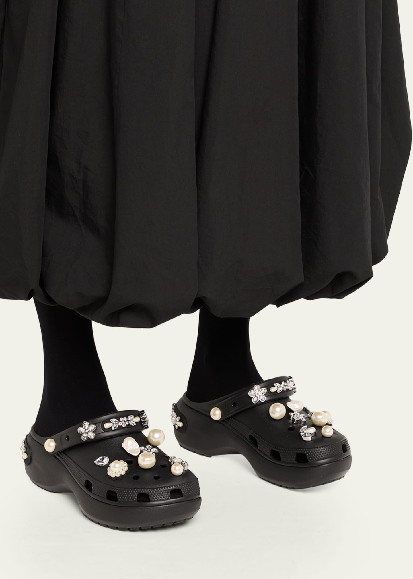 Simone Rocha x Crocs Embellished Classic Platform Clogs - Bergdorf Goodman