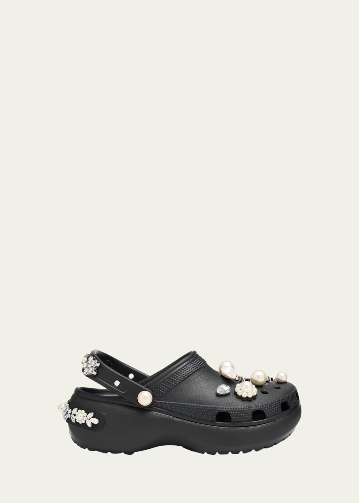 Simone Rocha x Crocs Embellished Classic Platform Clogs - Bergdorf Goodman