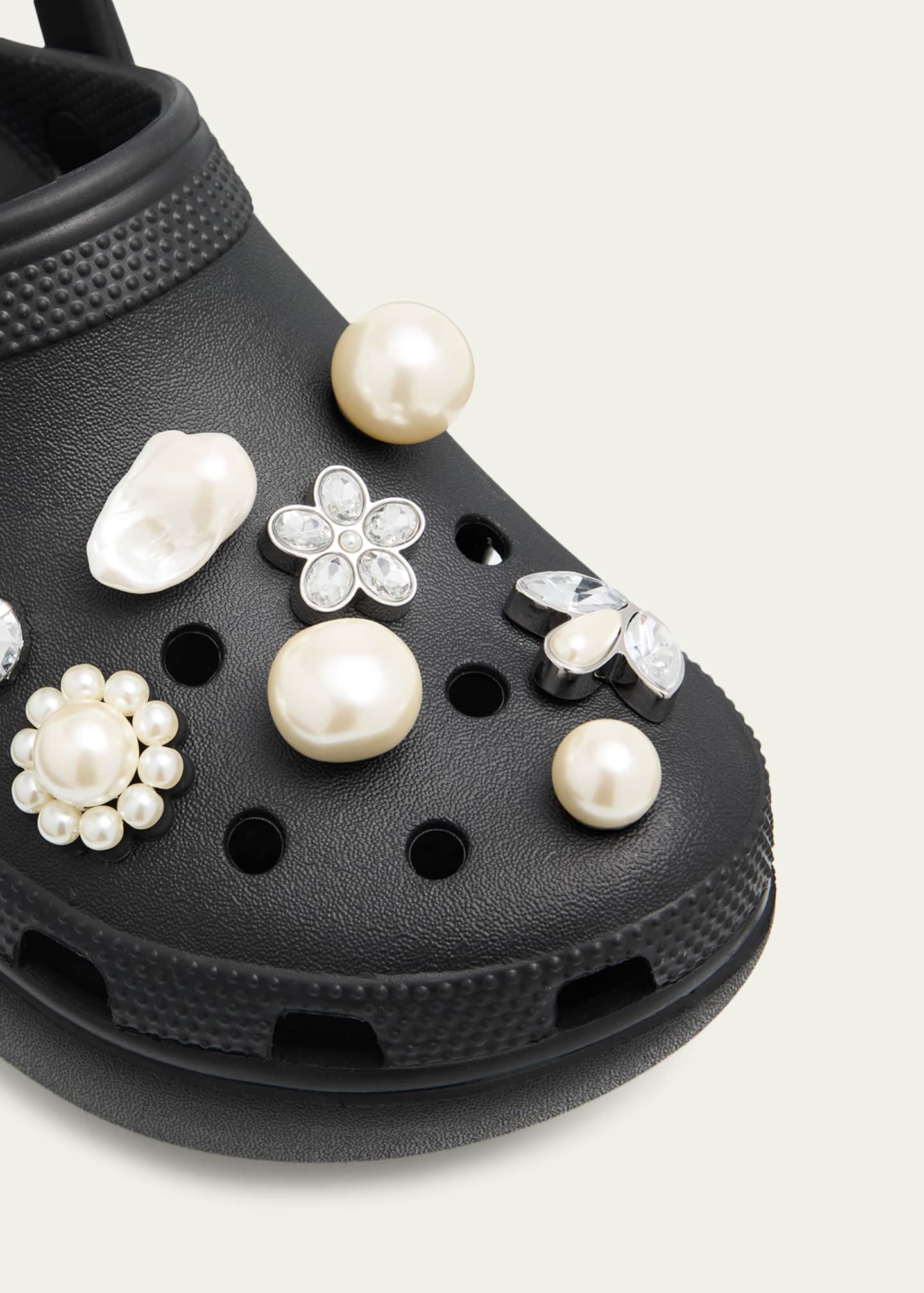 Simone Rocha x Crocs Embellished Classic Platform Clogs - Bergdorf Goodman