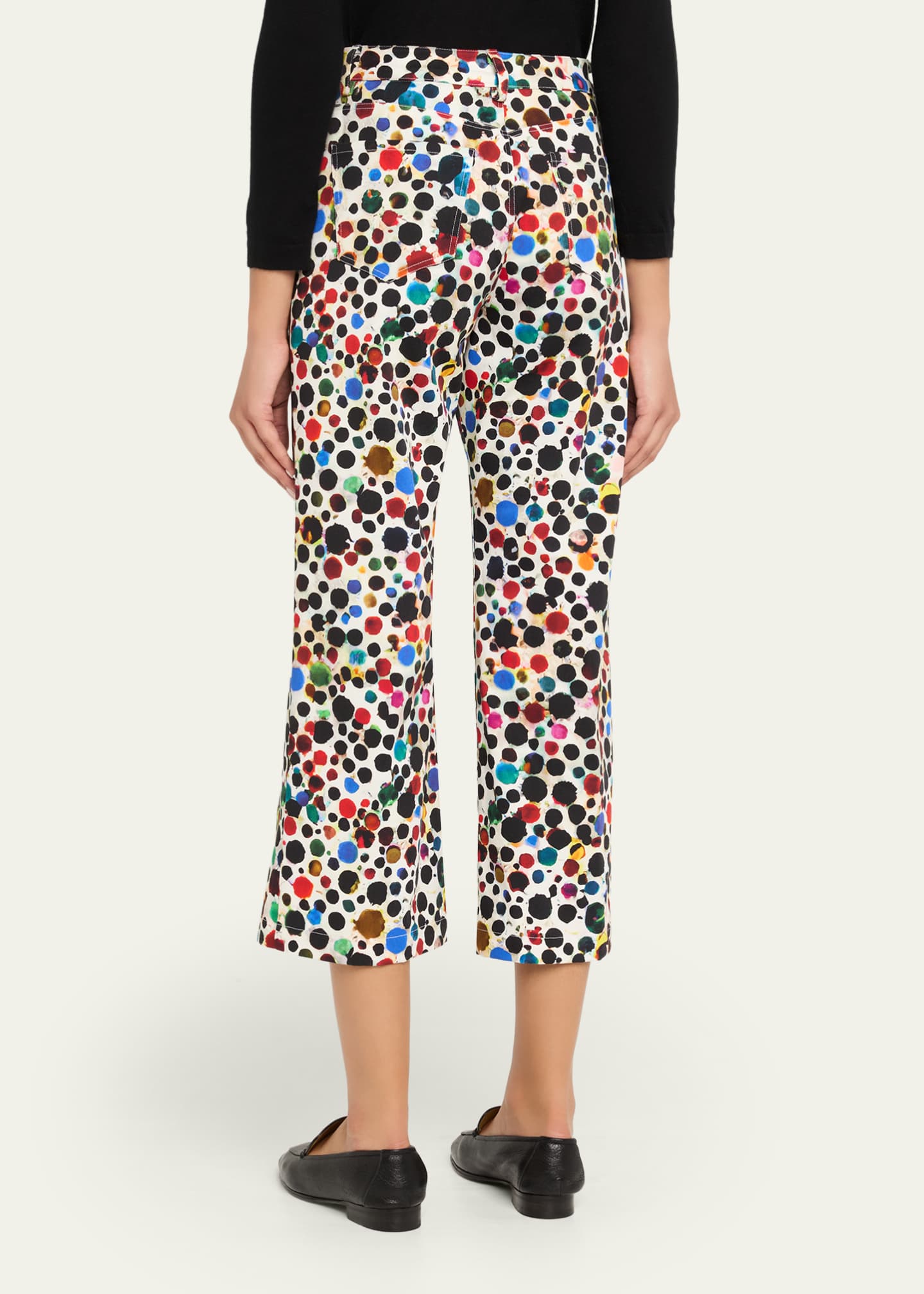 Libertine Orpheus Spotted Wide-Leg Crop Pants - Bergdorf Goodman