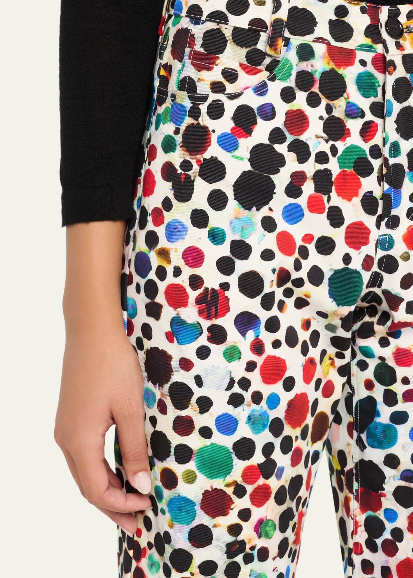 Libertine Orpheus Spotted Wide-Leg Crop Pants - Bergdorf Goodman