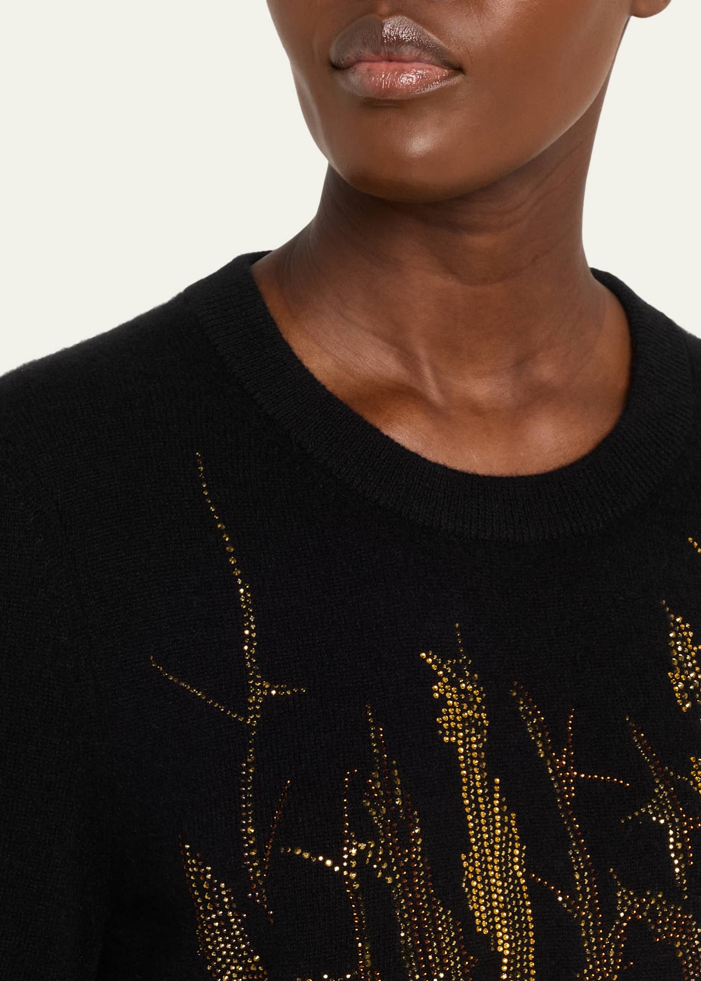 Libertine Crown Of Thorns Cashmere Crewneck Sweater - Bergdorf Goodman