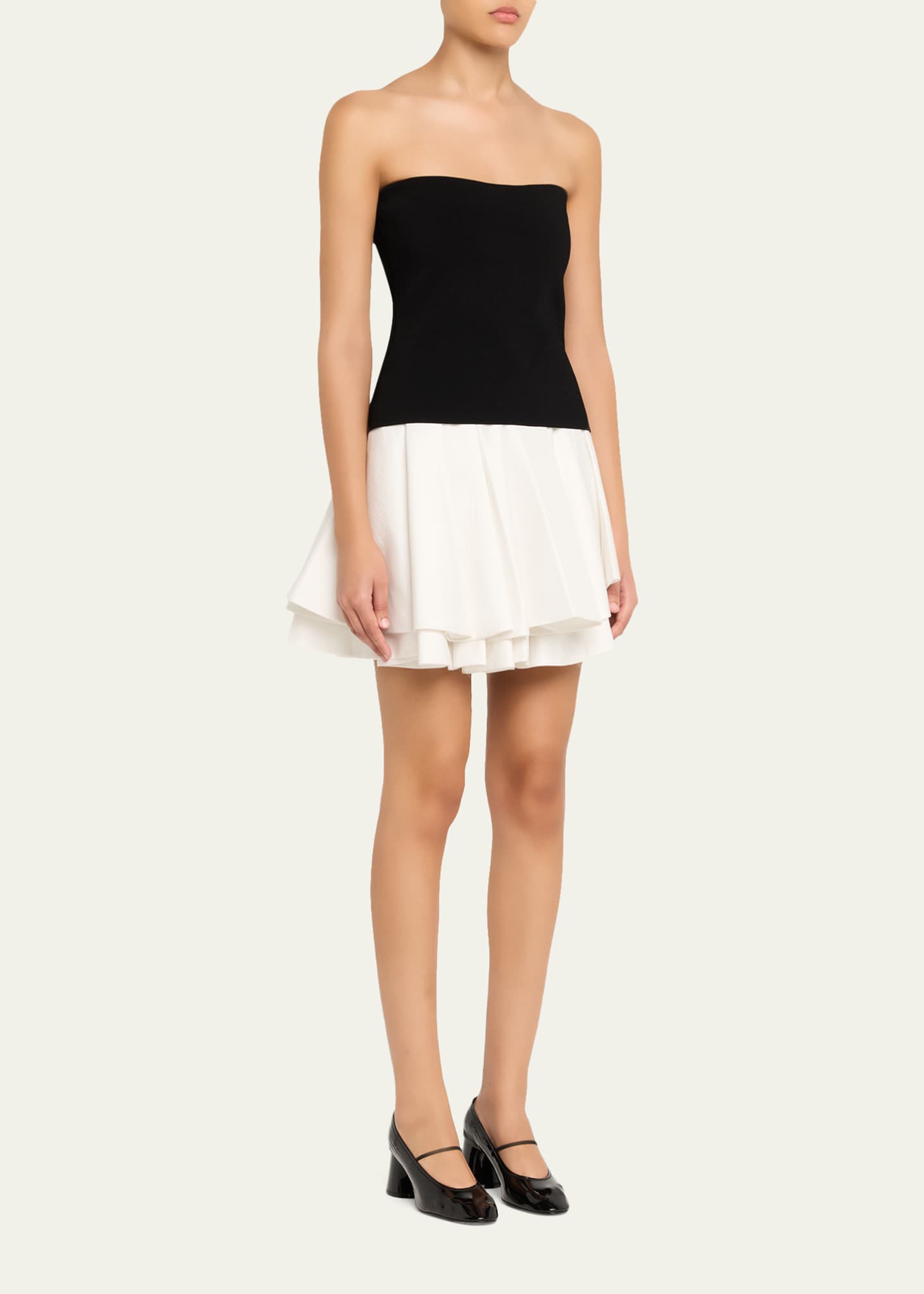 SIMKHAI Isabelle Strapless Drop-Waist Mini Dress - Bergdorf Goodman