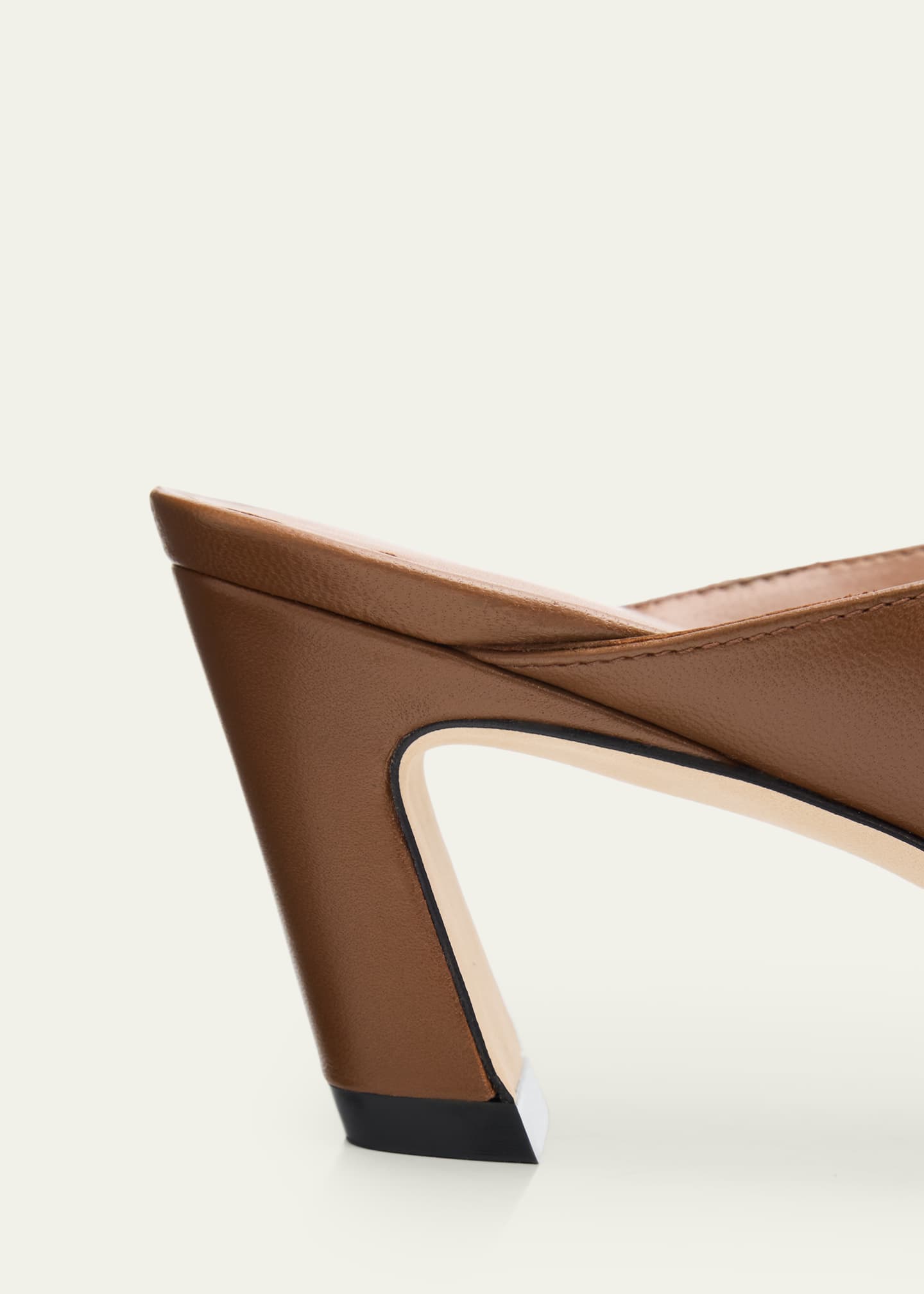 Stuart Weitzman 50mm Stassi Leather Mules - Bergdorf Goodman