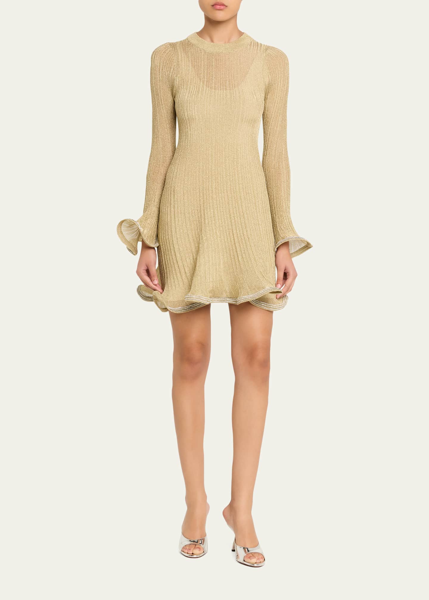 SIMKHAI Zelda Embellished Knit Mini Dress - Bergdorf Goodman