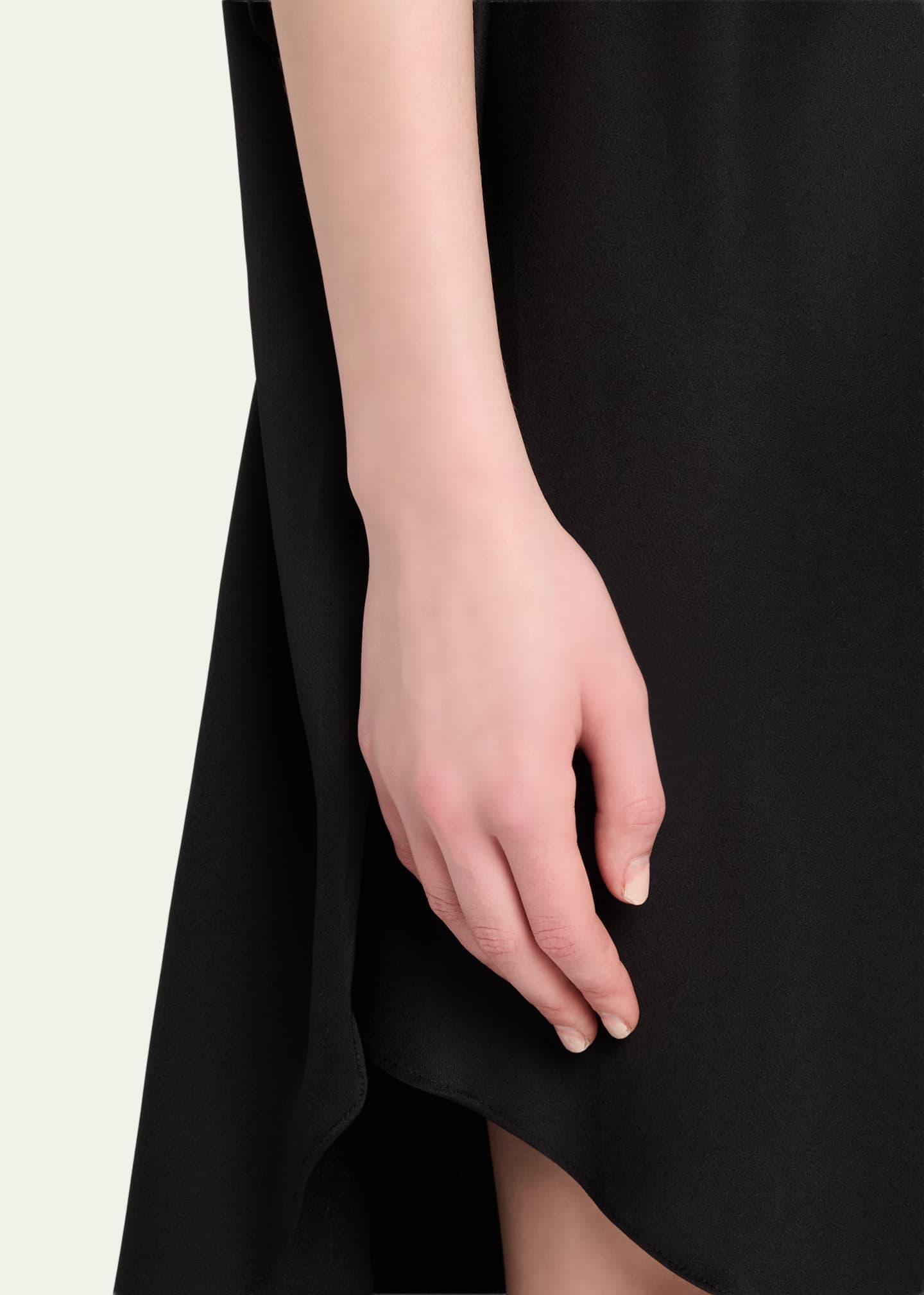 SIMKHAI Sadia Satin Mini Cape Dress - Bergdorf Goodman