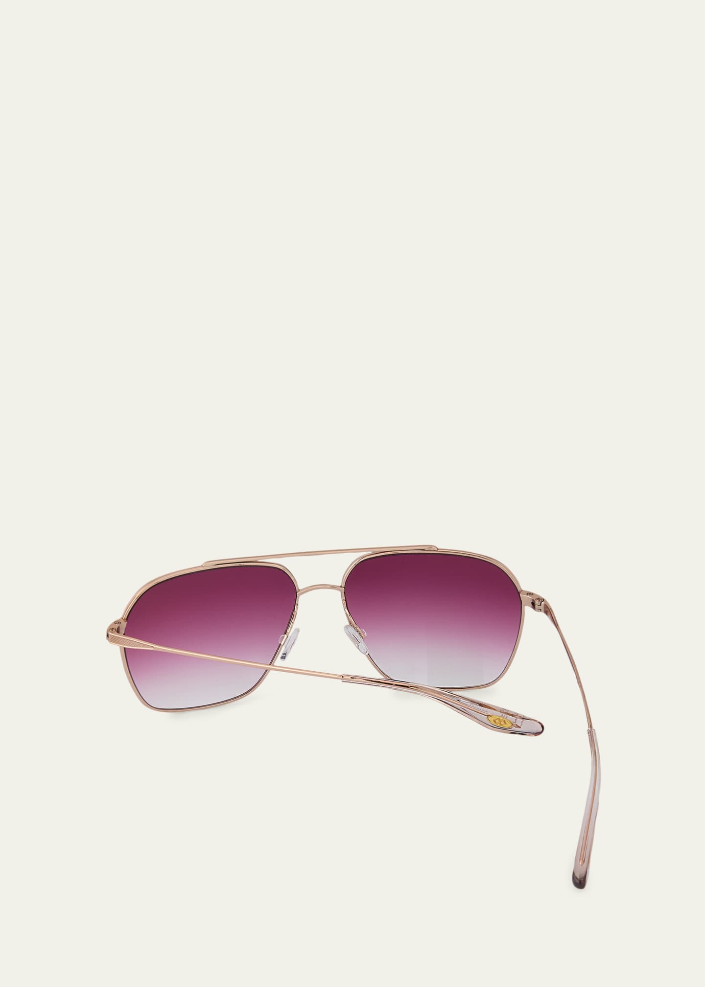 Barton Perreira Rizzo 60mm Aviator Titanium Sunglasses - Bergdorf Goodman