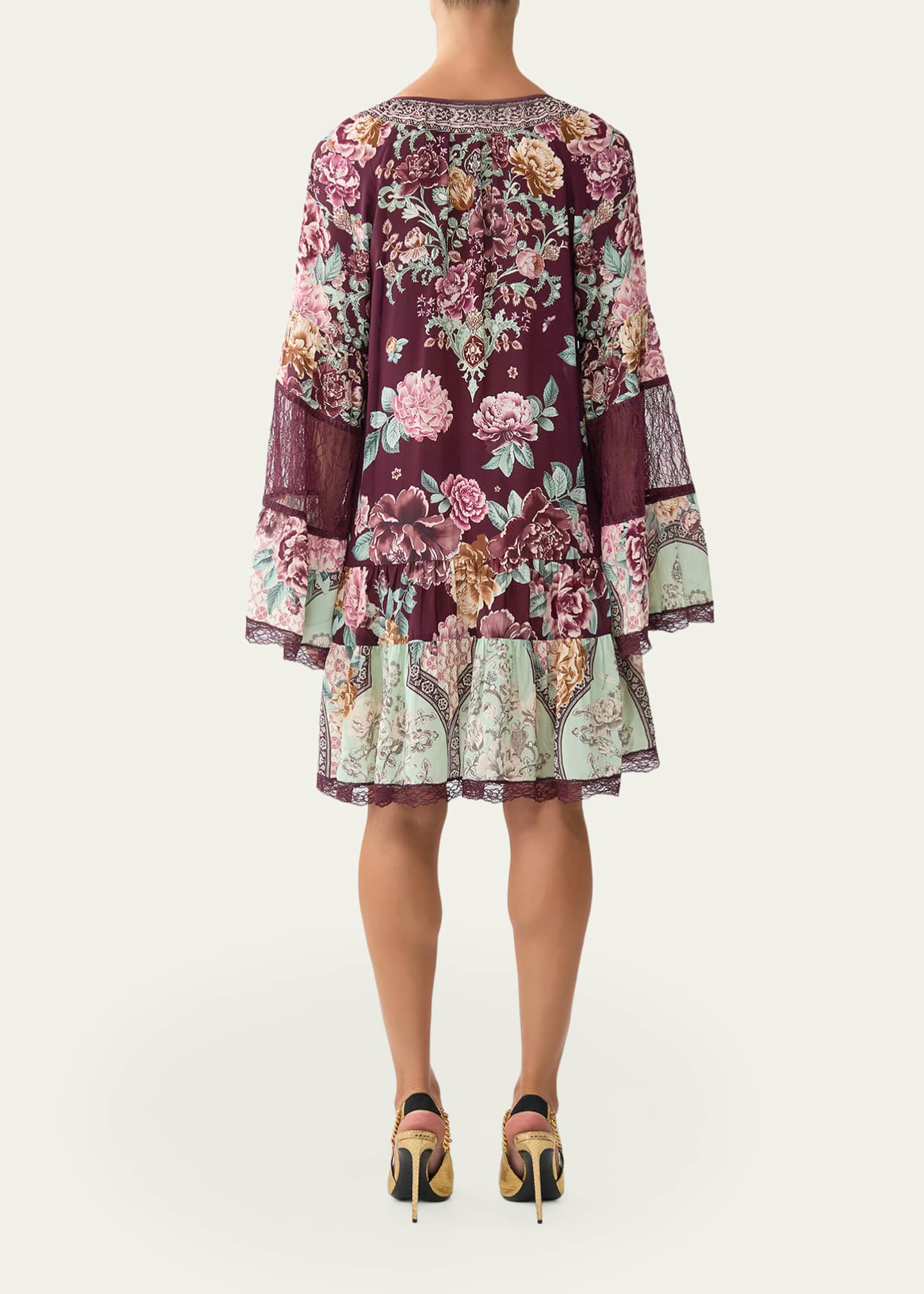 Camilla If These Tiles Could Talk A-Line Gathered Panel Dress ...