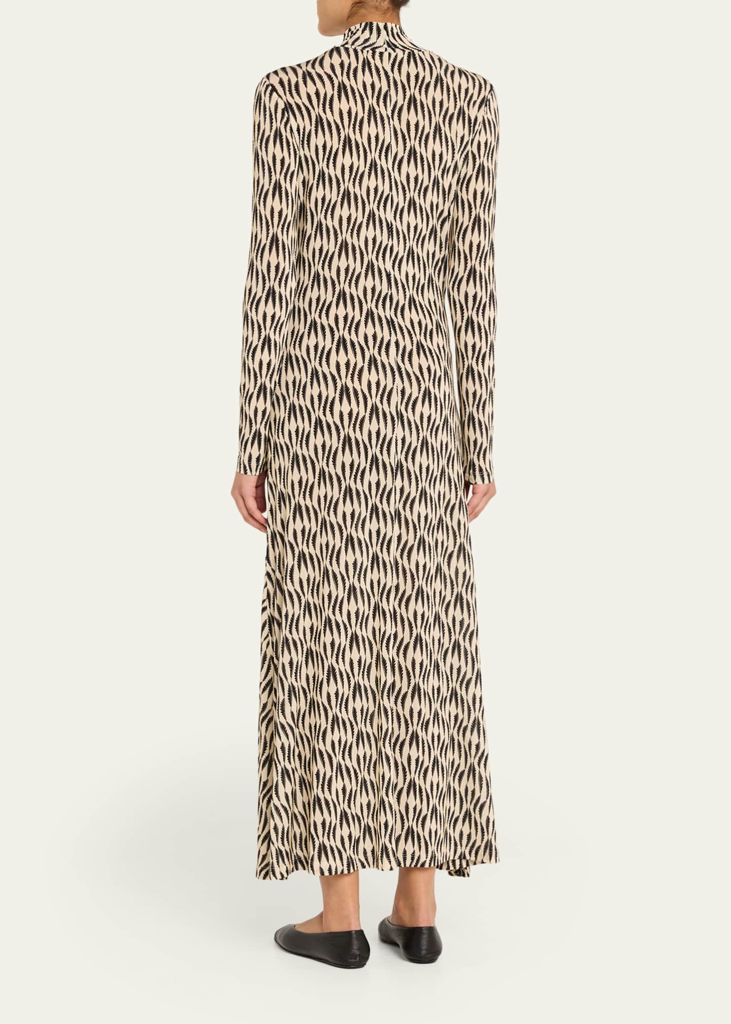 Ulla Johnson Ida Ruched Turtleneck Midi Dress - Bergdorf Goodman