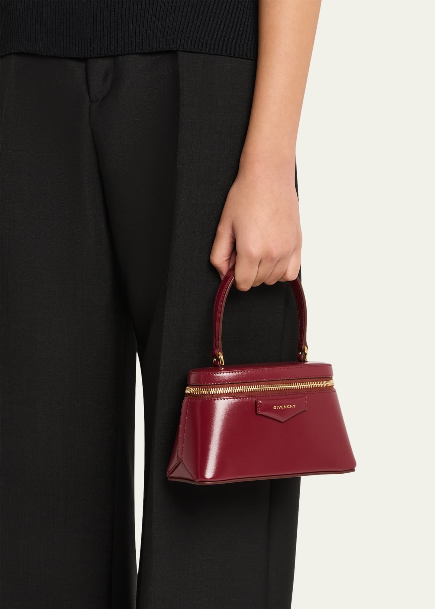 Givenchy Antigona Vanity Top-Handle Bag in Box Leather - Bergdorf Goodman