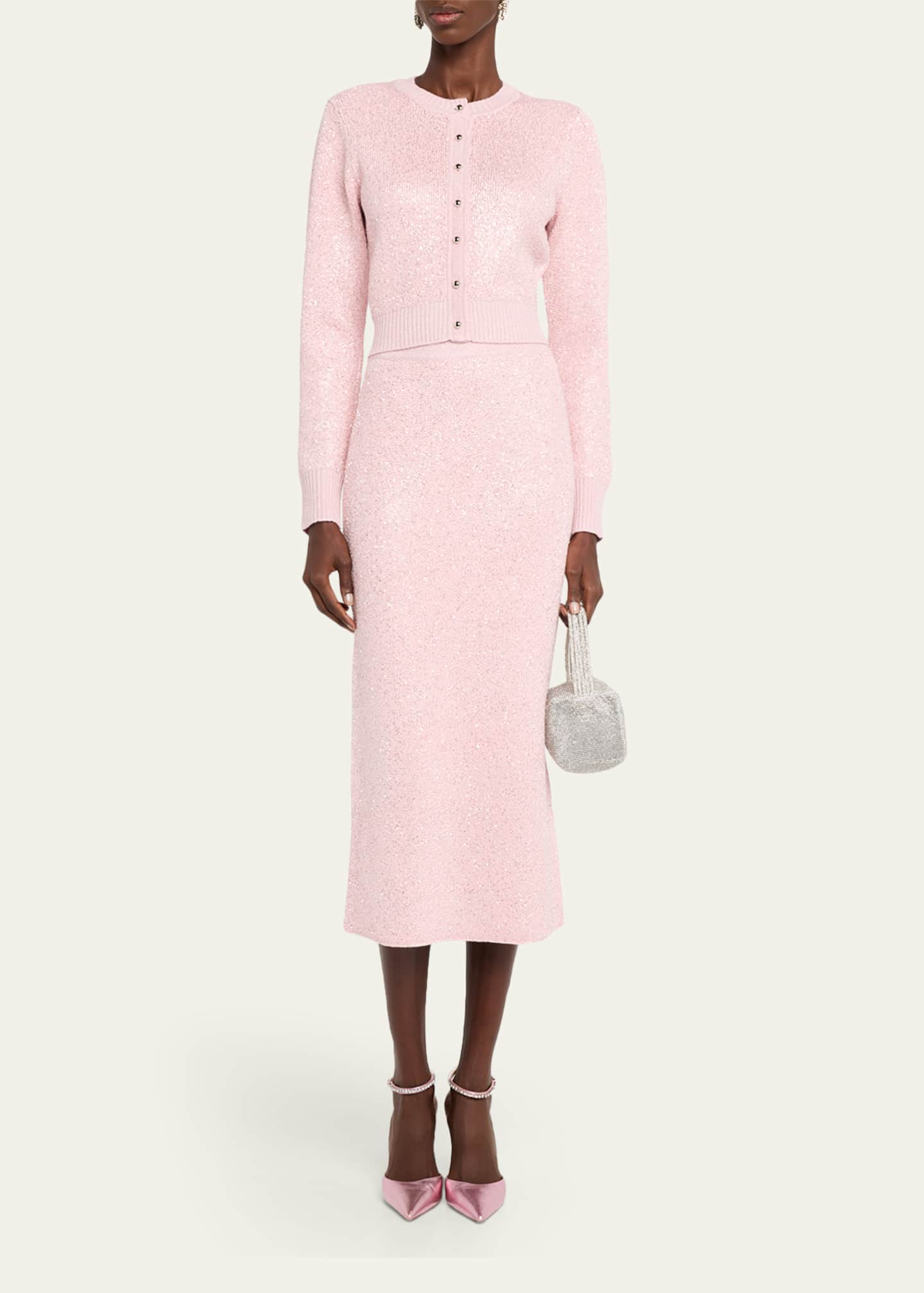 Toccin Alisha Sequined Midi Skirt - Bergdorf Goodman