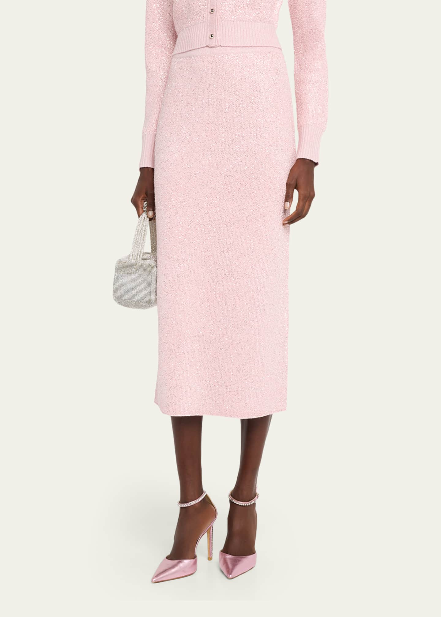 Toccin Alisha Sequined Midi Skirt - Bergdorf Goodman
