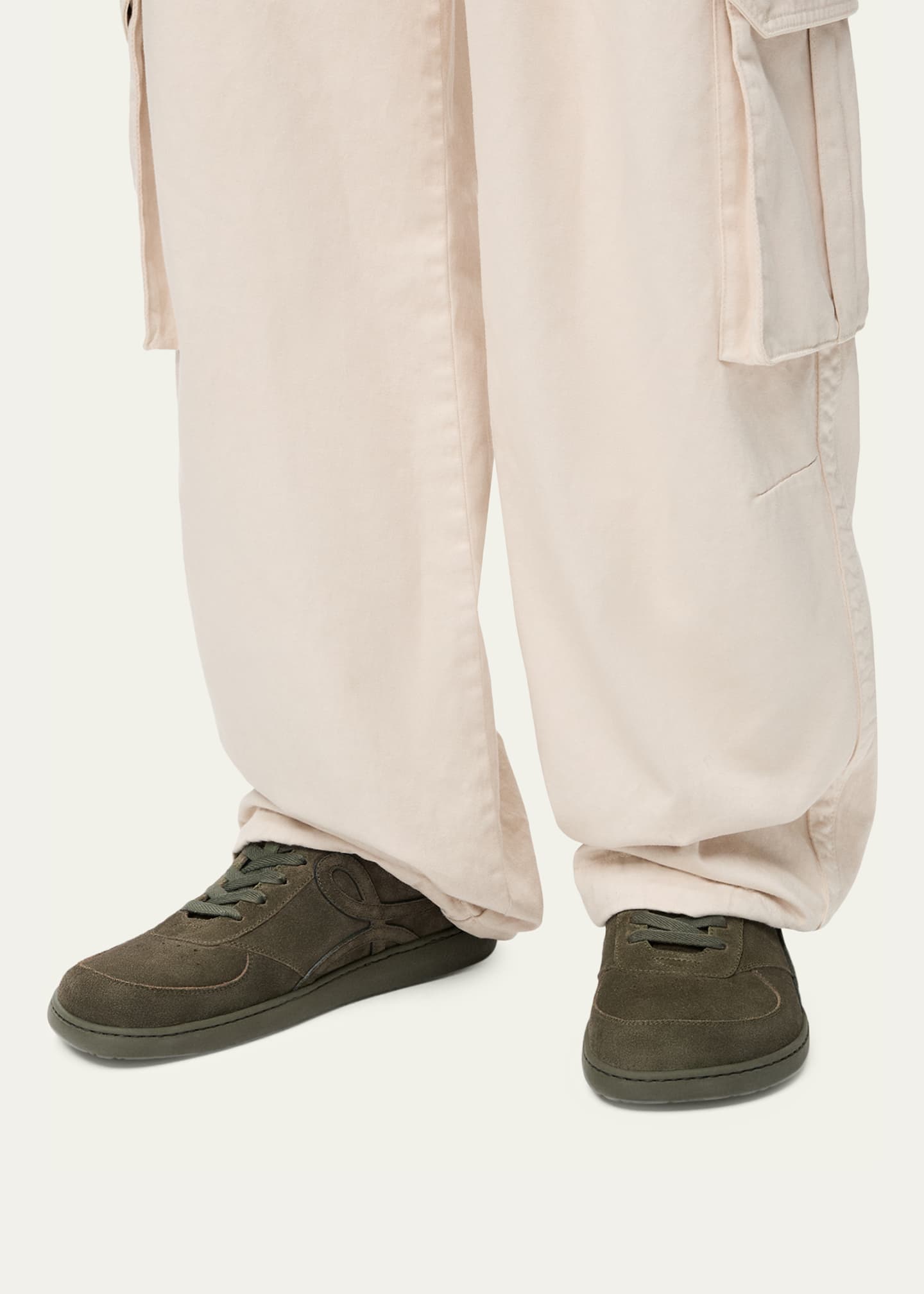 Loewe Men's Jambo Suede Low-Top Sneakers - Bergdorf Goodman