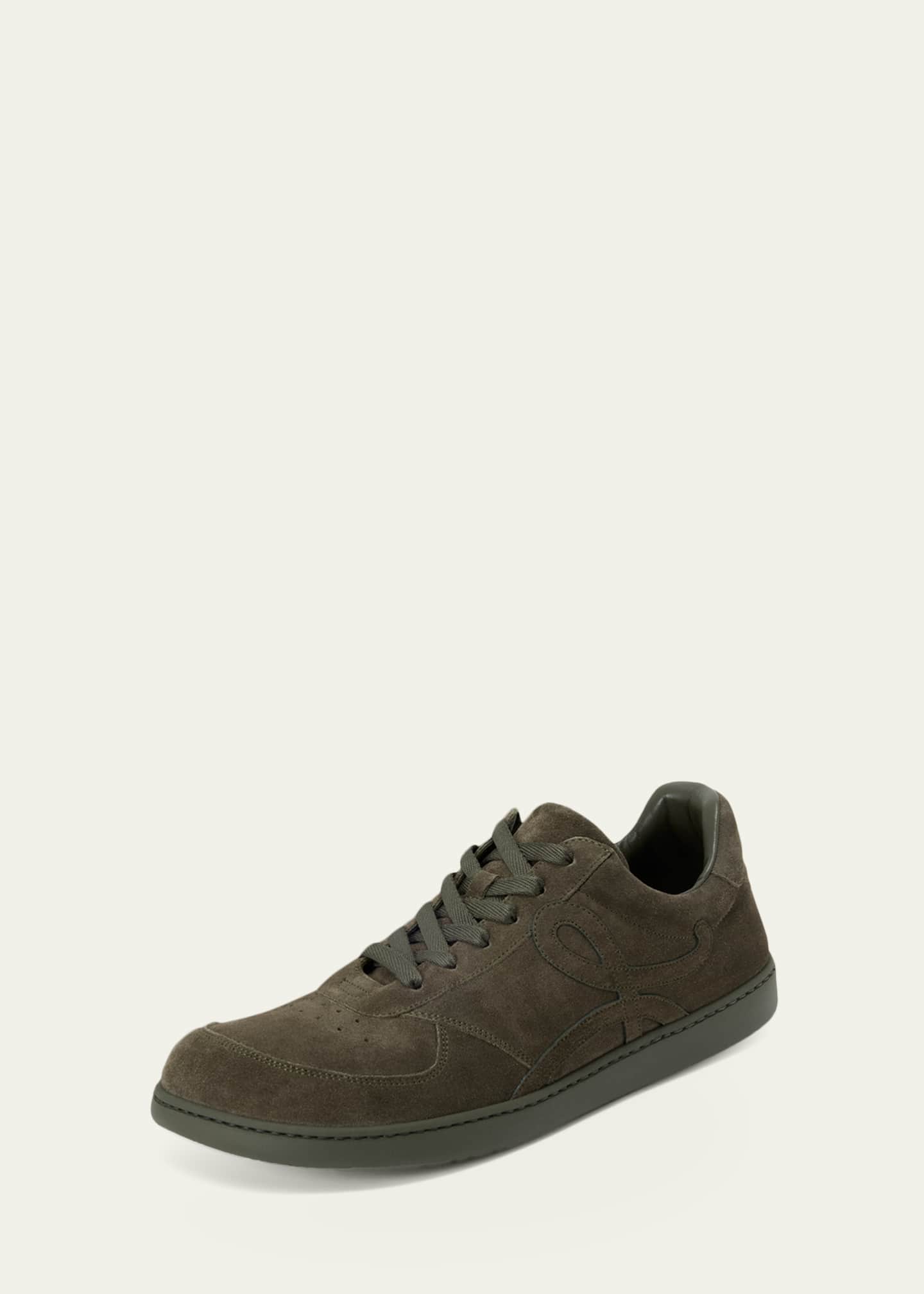 Loewe Men's Jambo Suede Low-Top Sneakers - Bergdorf Goodman