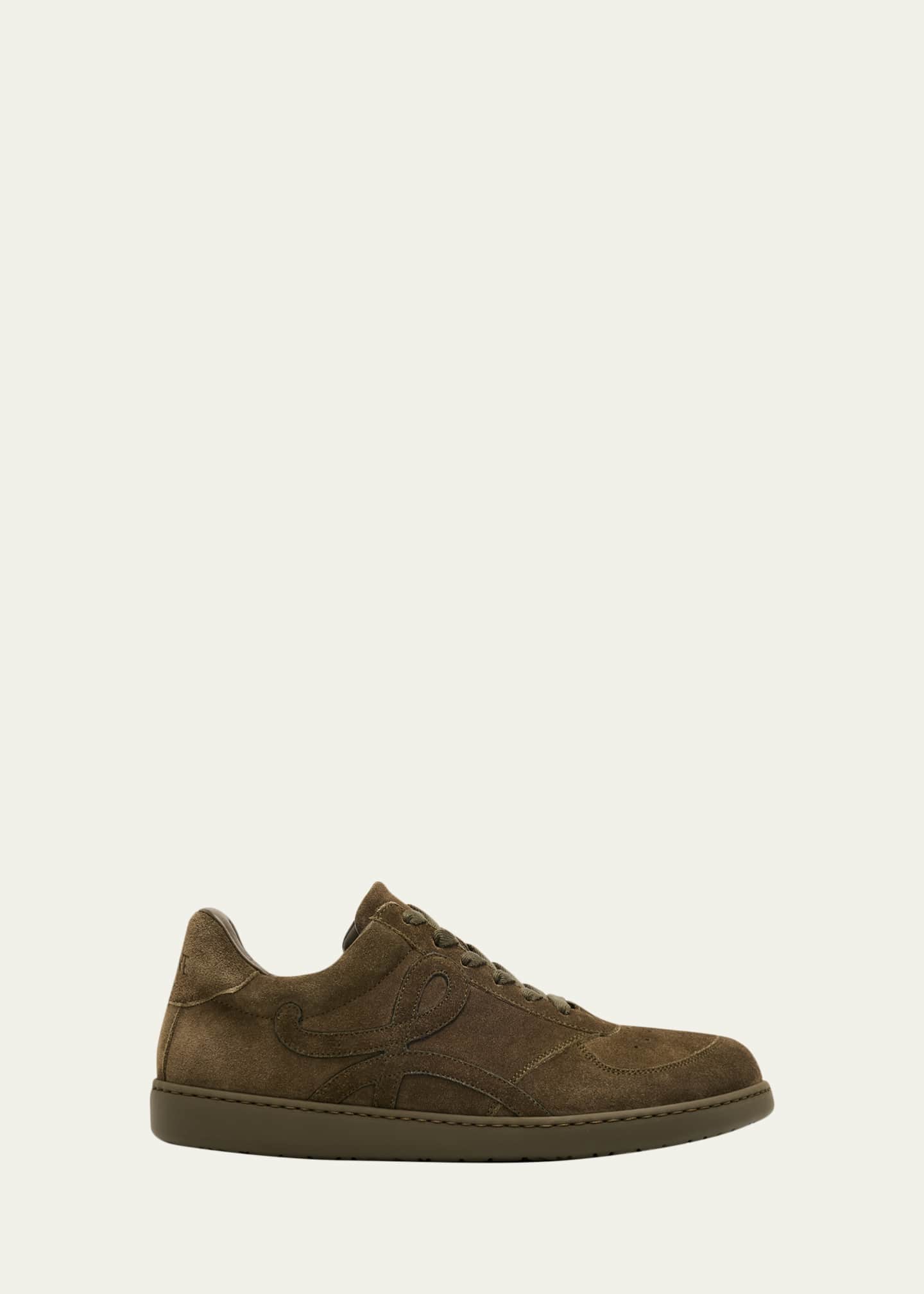Loewe Men's Jambo Suede Low-Top Sneakers - Bergdorf Goodman
