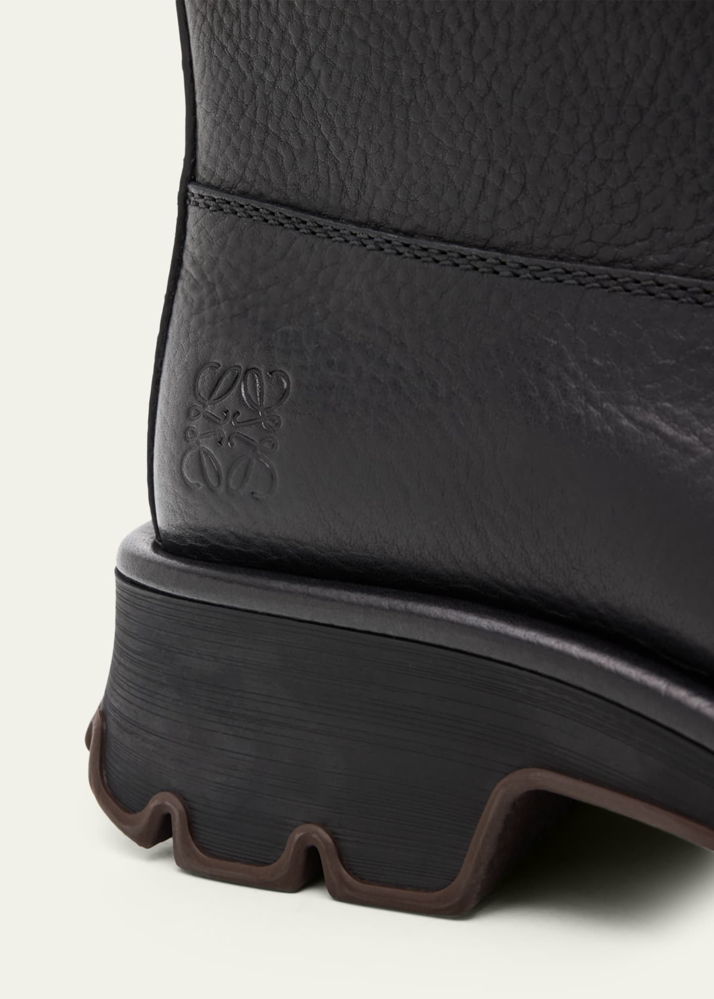 Loewe Men's Bobby Leather Calf-High Boots with Cut-Out Handles ...